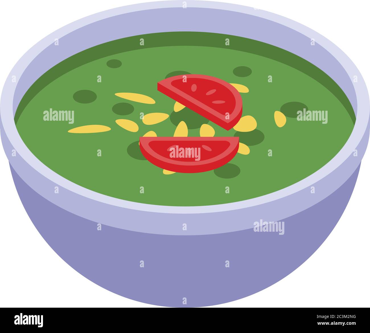 Green indian soup icon, isometric style Stock Vector Image & Art - Alamy