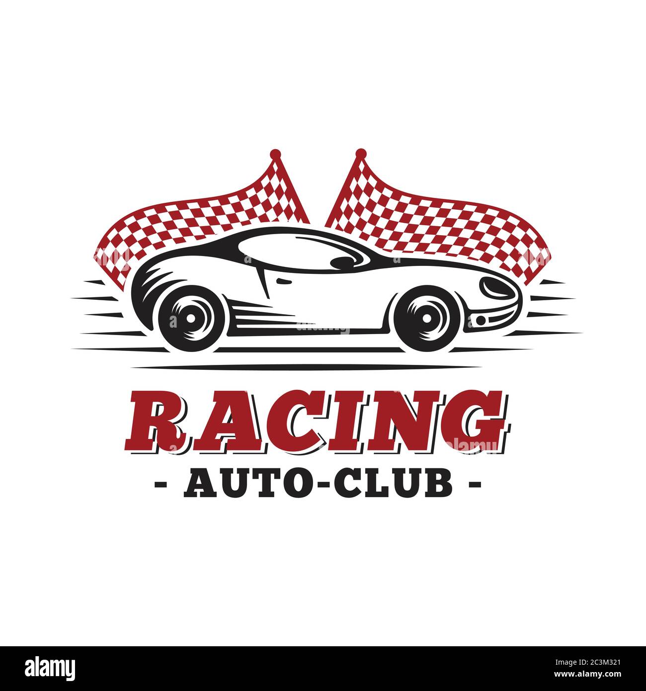 Sport car. Racing design template. Vector and illustrations Stock ...