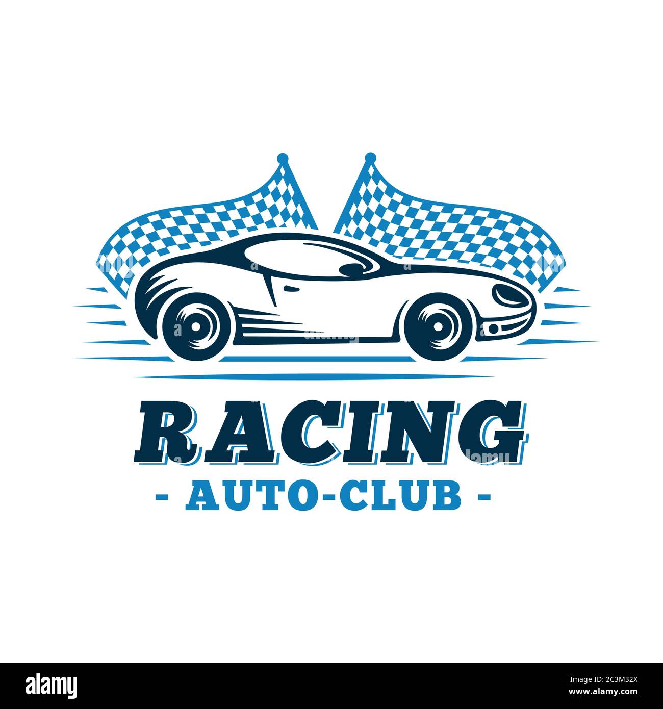 Sport car. Racing design template. Vector and illustrations Stock ...