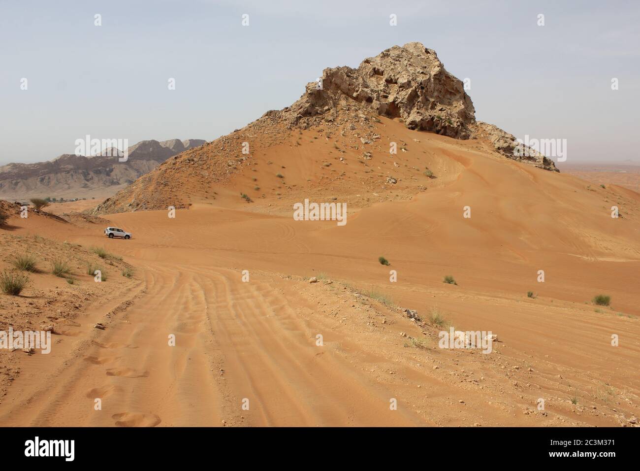 Toyota Prado 4WD (four wheel drive) vehicle, SUV, goes off-road in huge ...