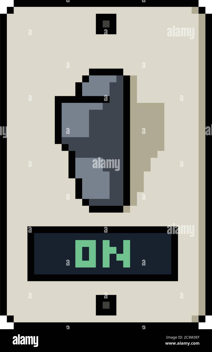 Light switch on wall Stock Vector Images - Alamy