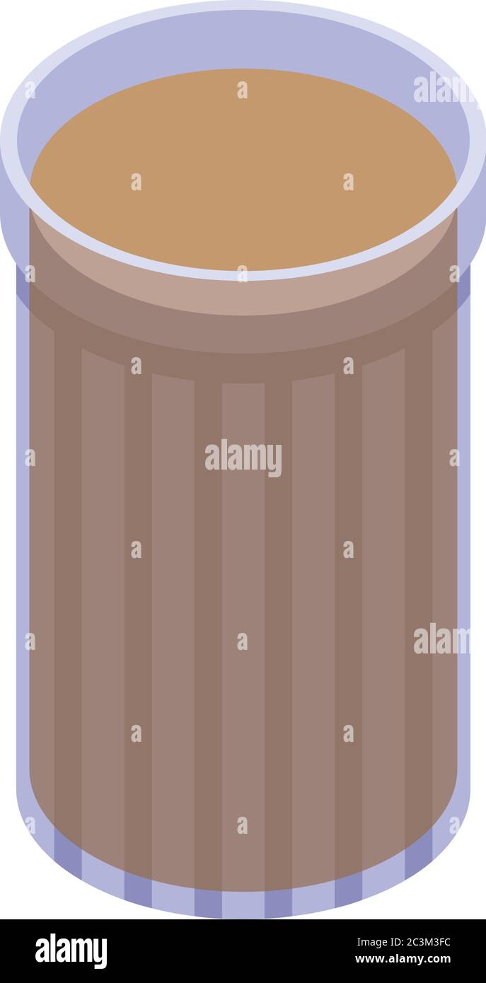 Glass of cocoa icon, isometric style Stock Vector Image & Art - Alamy