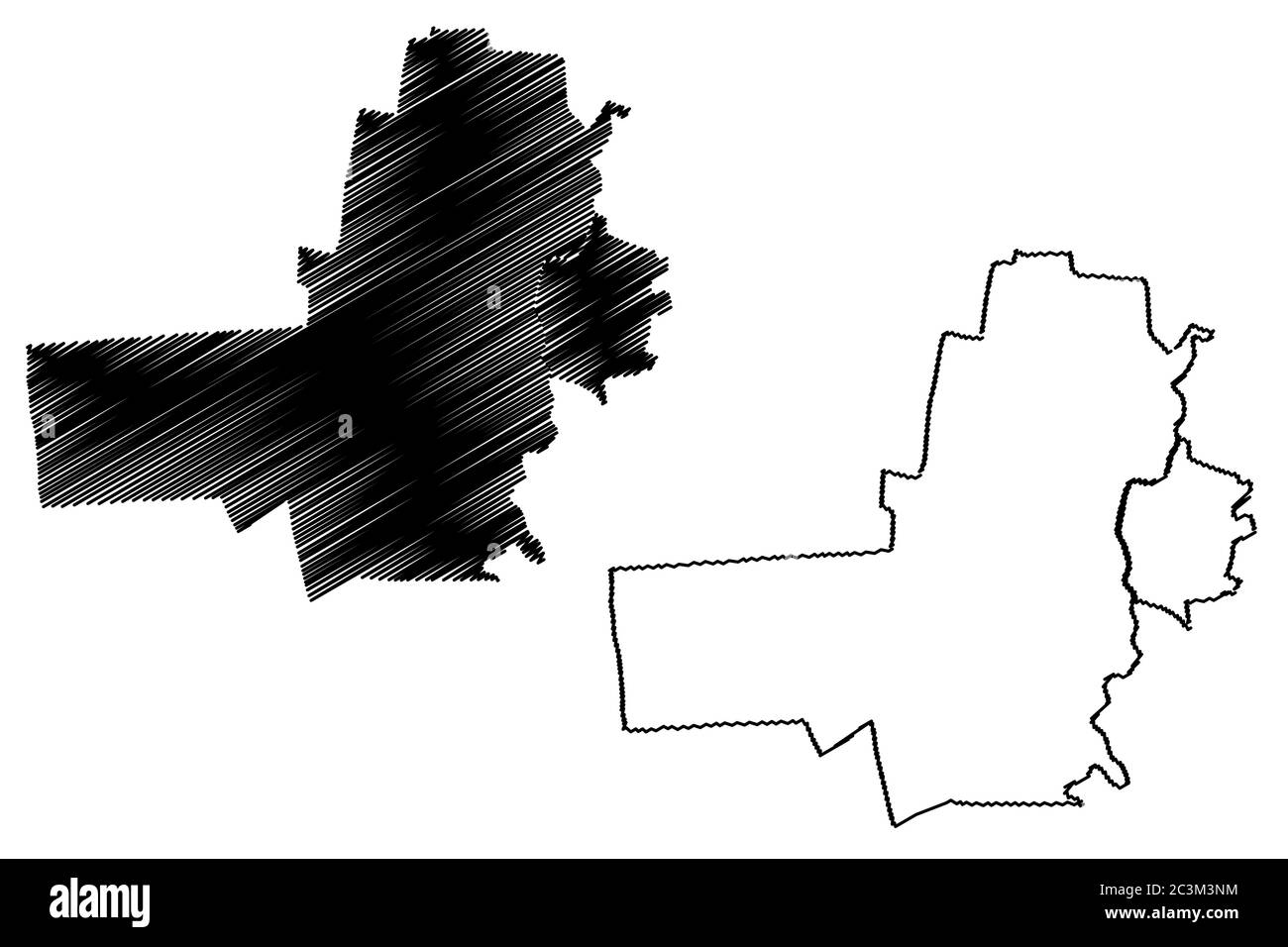 Battambang City (Kingdom of Cambodia, Kampuchea) map vector ...