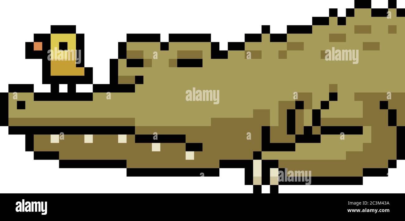 Minecraft Alligator Pixel Art