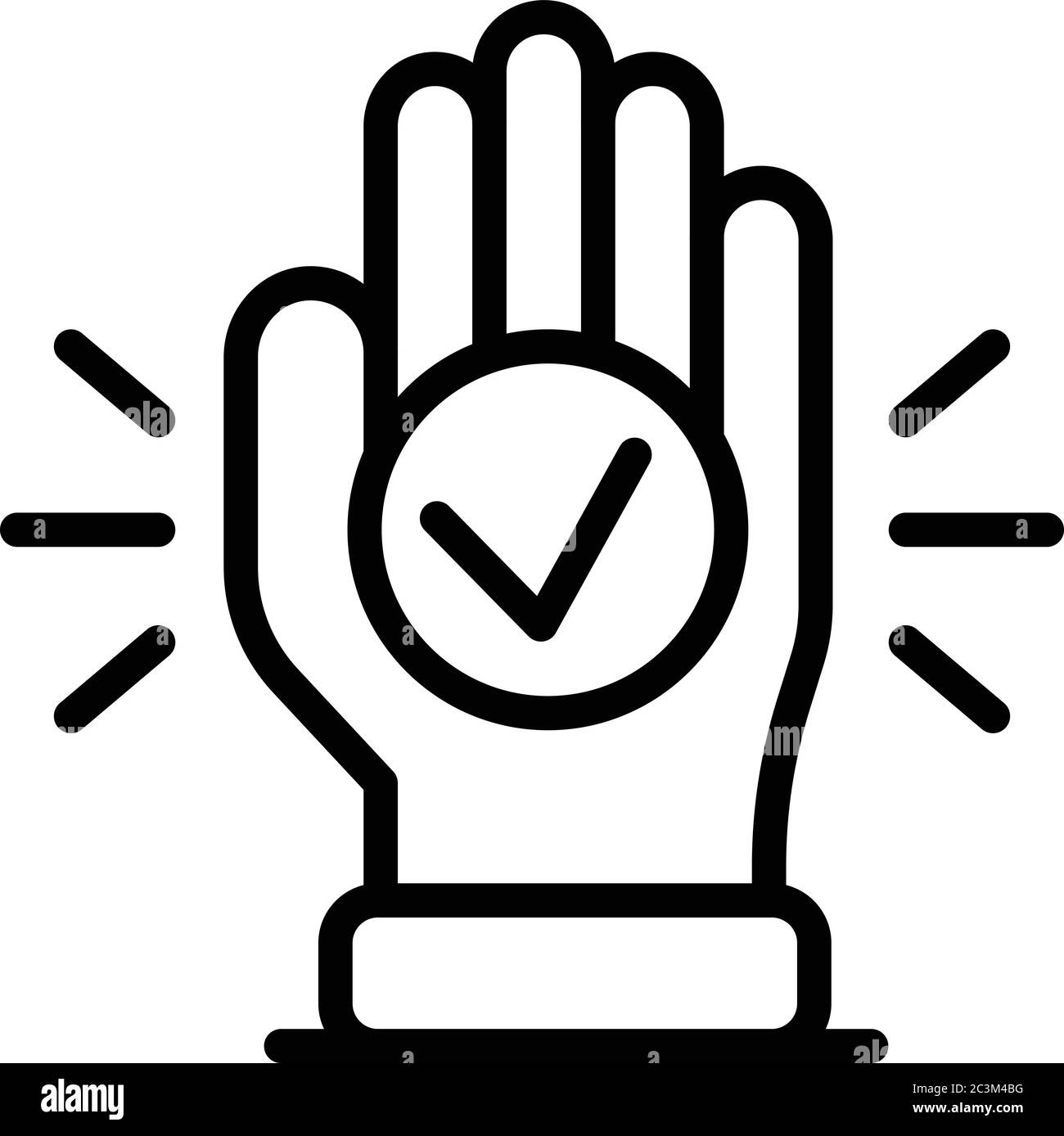 Approved tax inspector icon, outline style Stock Vector Image & Art - Alamy