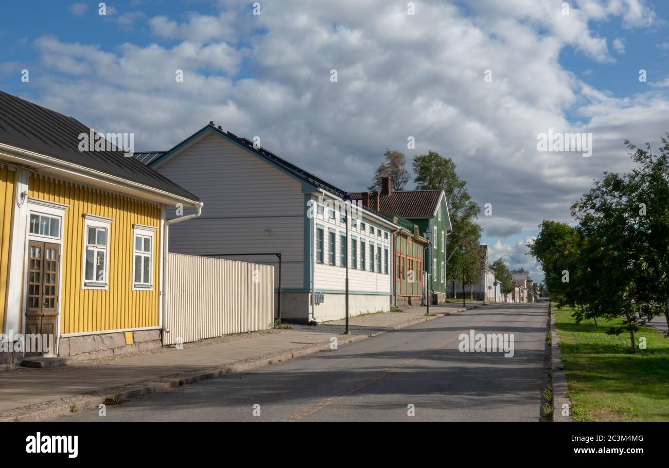 Seaside town of Raahe and its old buildings Stock Photo - Alamy