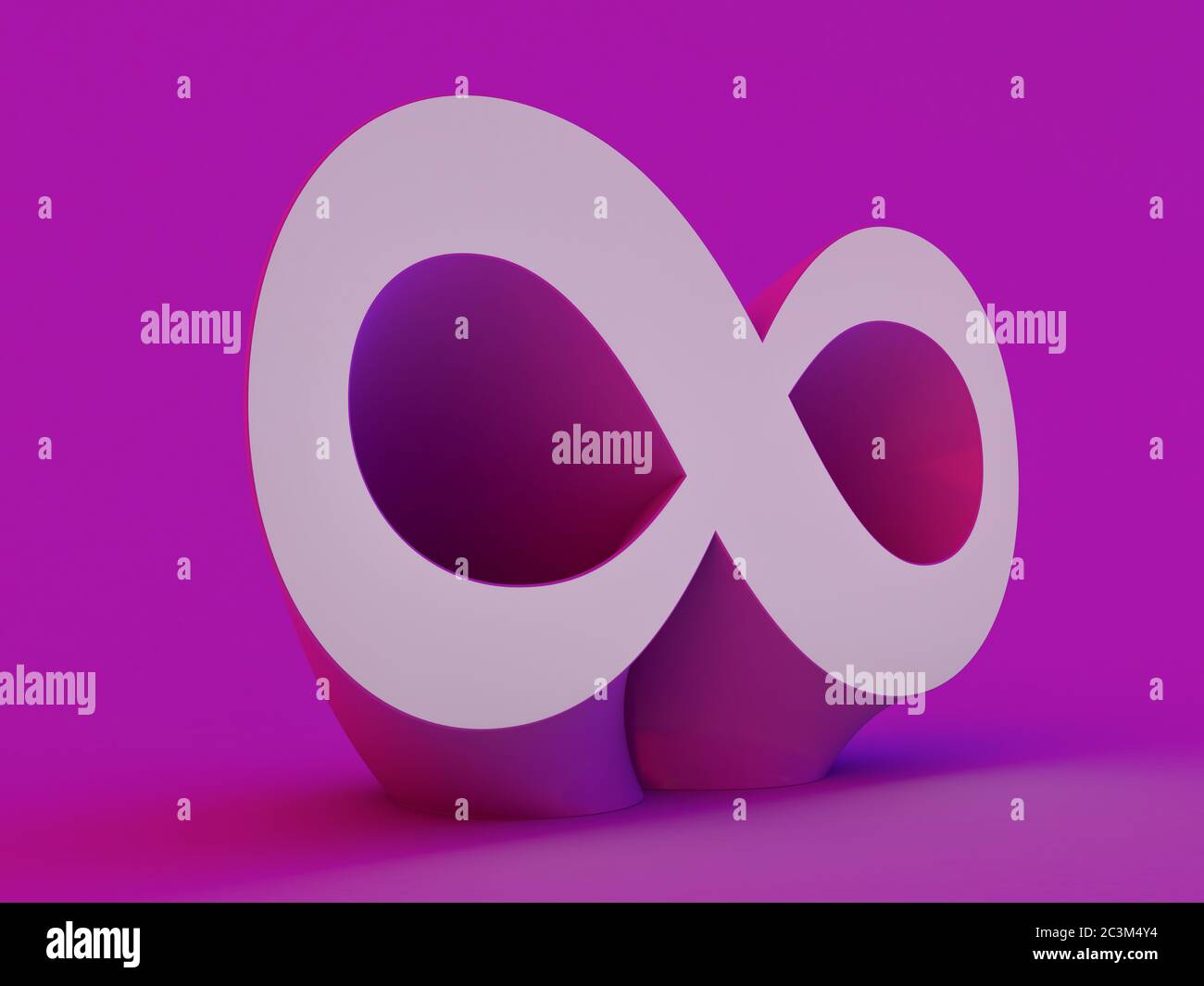 3d infinity symbol rendering hi-res stock photography and images - Alamy