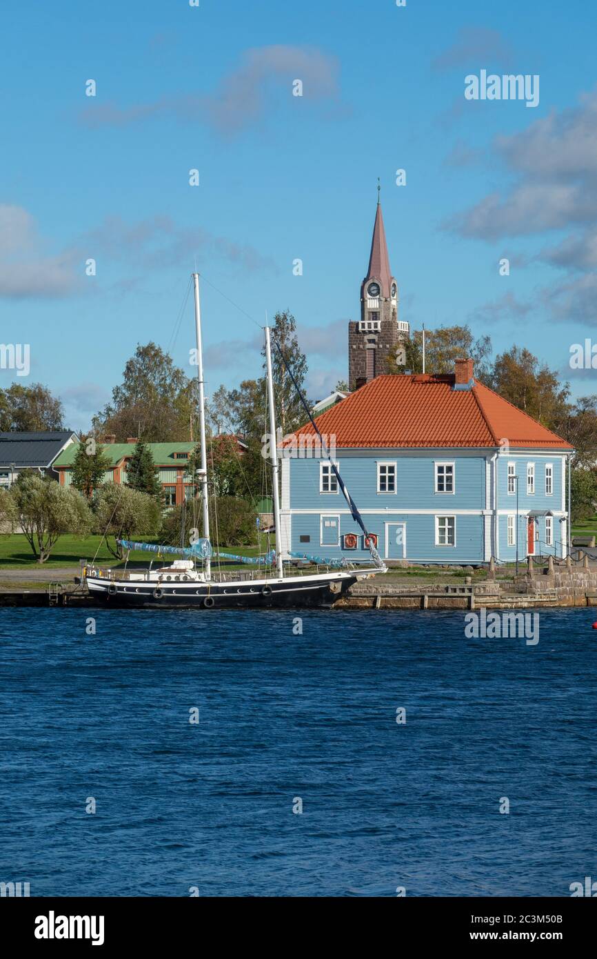 Seaside town of Raahe and its old buildings Stock Photo - Alamy