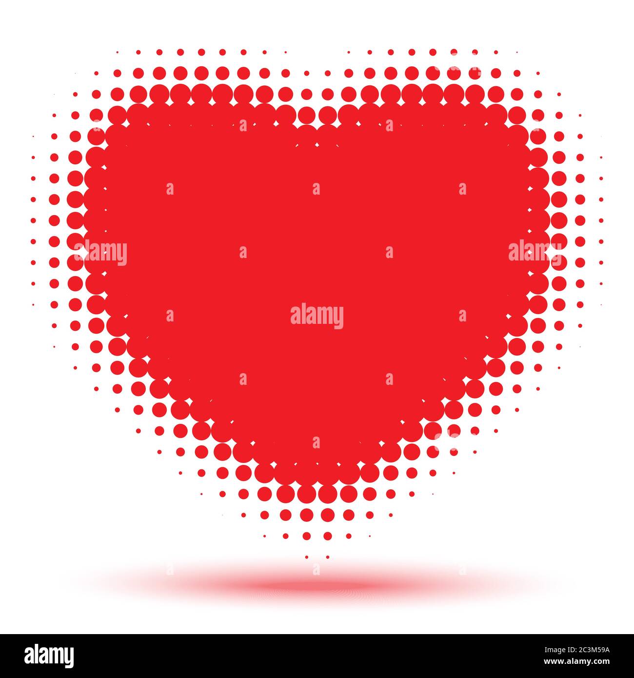 Heart Halftone icon, vector illustration Stock Vector Image & Art - Alamy