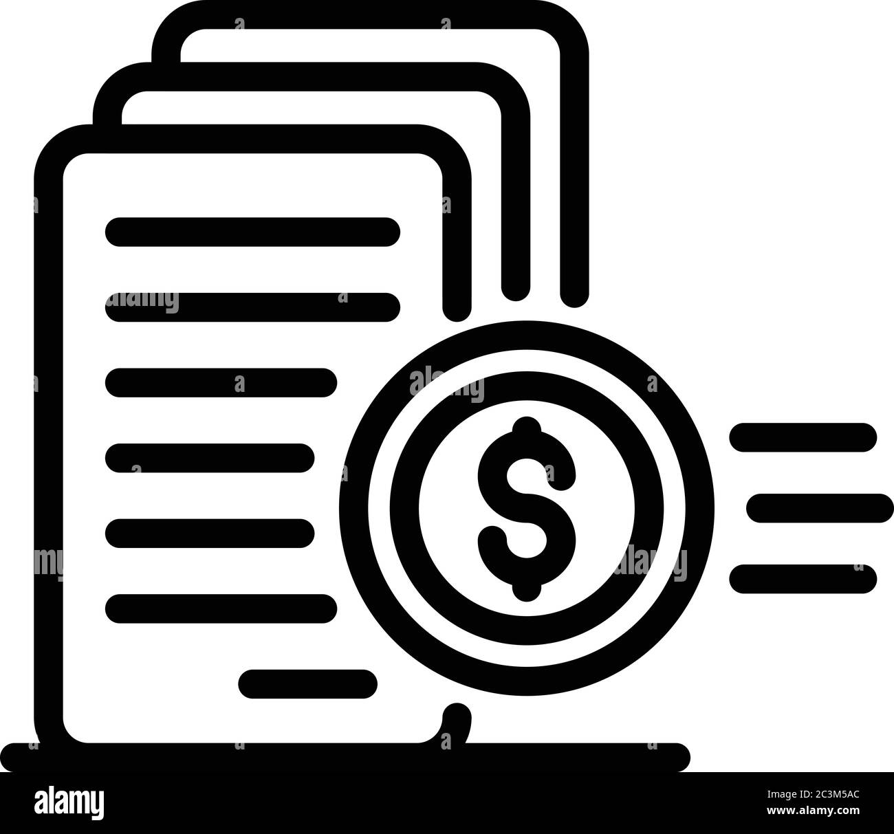 Money declaration icon, outline style Stock Vector Image & Art - Alamy