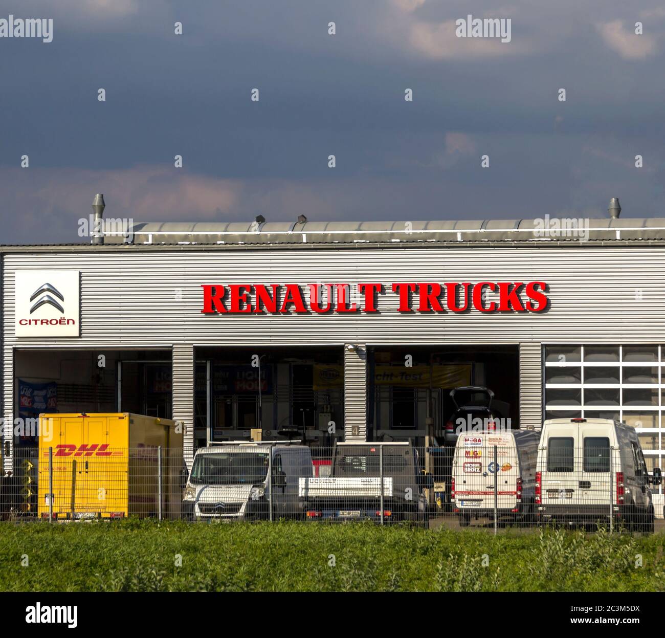 Rheinfelden, Germany - July, 2, 2019 RENAULT Trucks Services and dealer ...