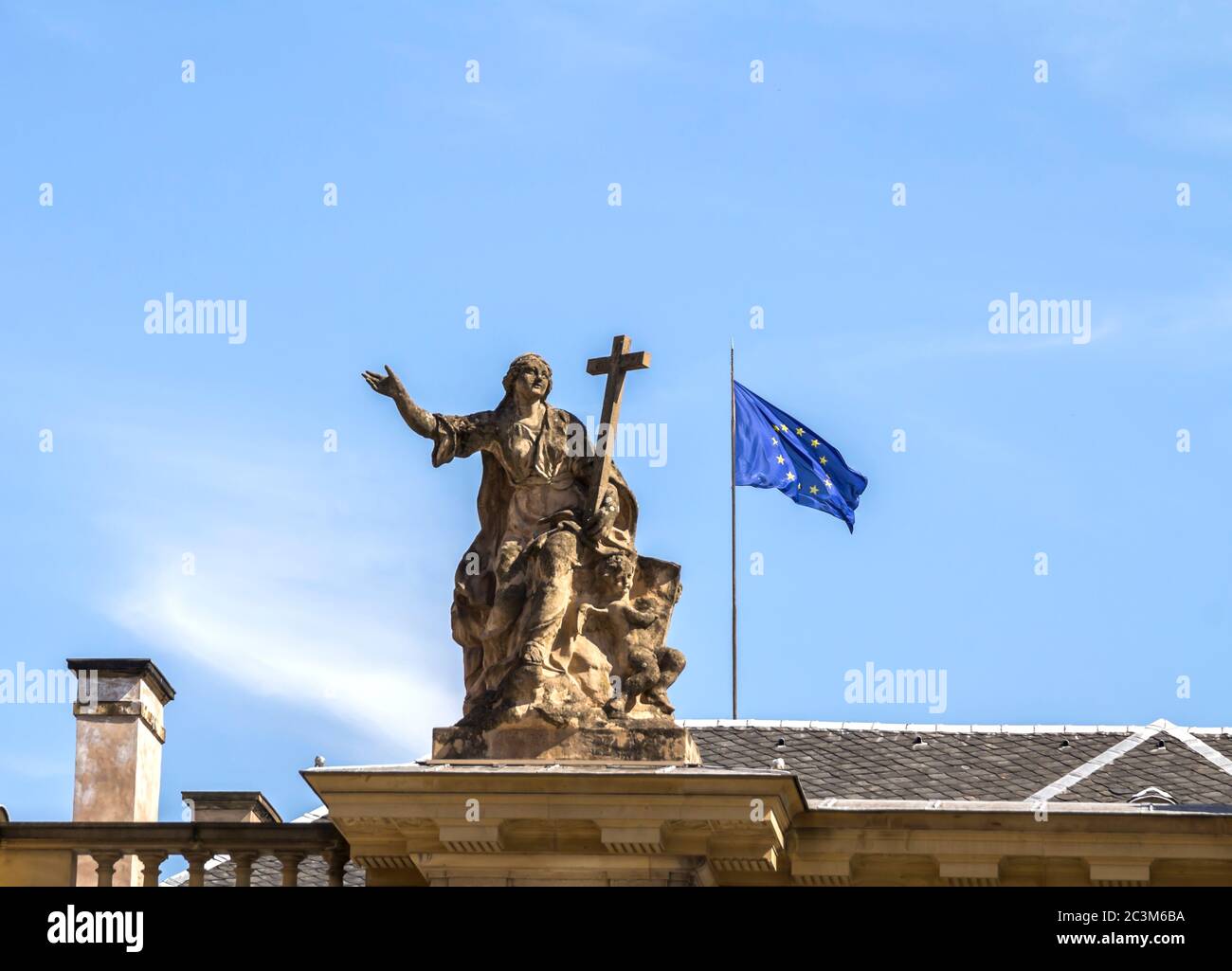 Rohan Palace (Palais Rohan) built next to the cathedral in the 1730s ...