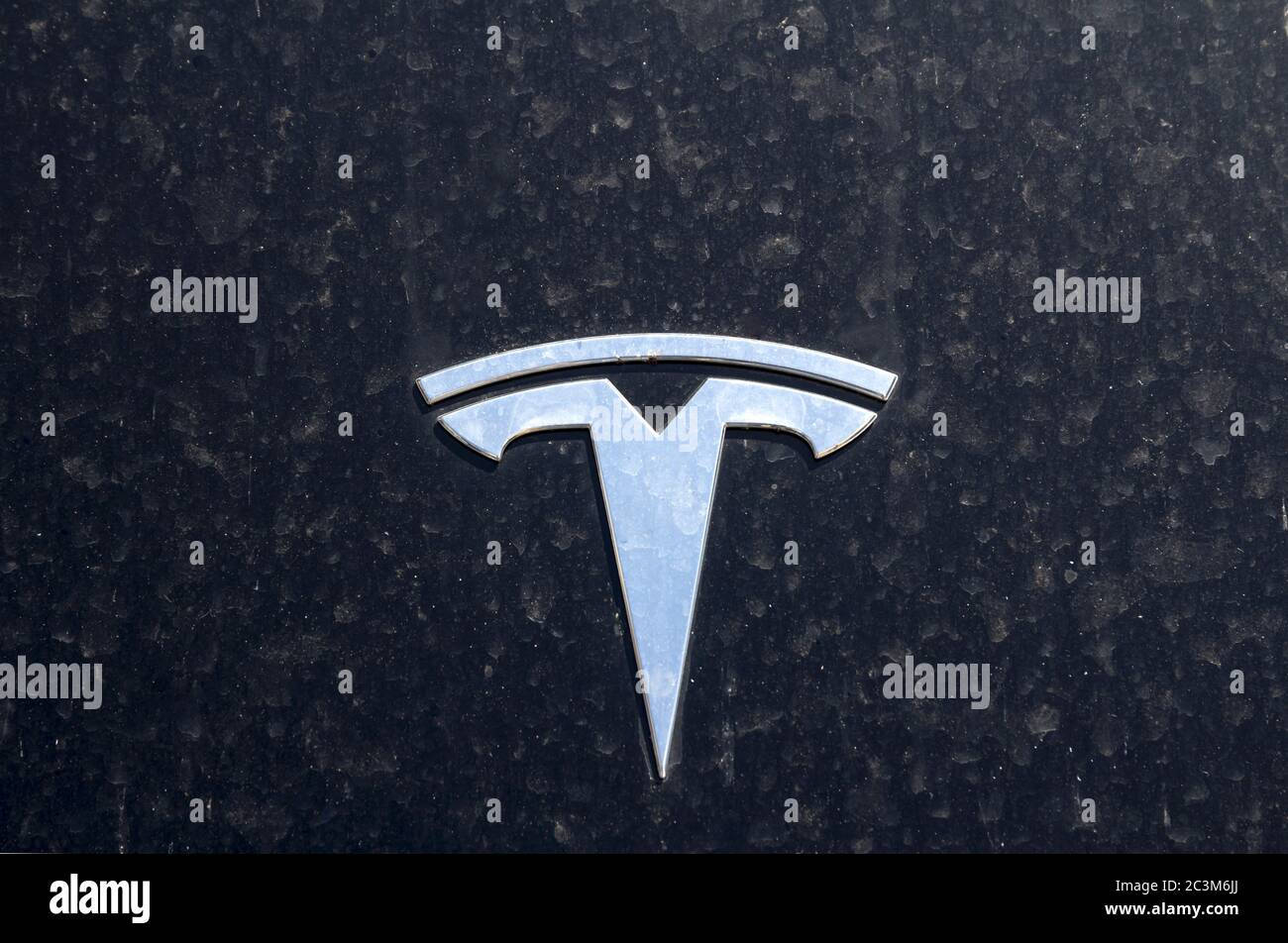 Tesla Motors automobile sign. Tesla Motors, Inc. is an American ...