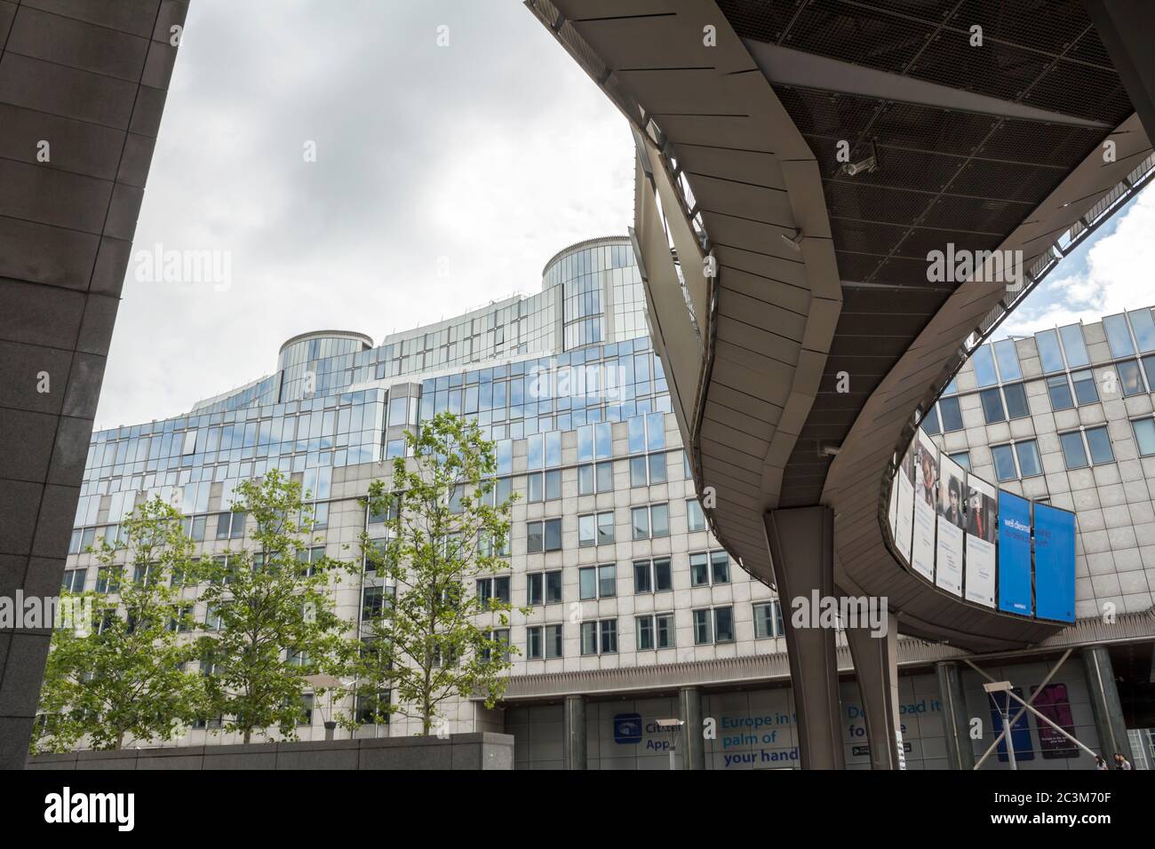 Brussels, BELGIUM: European Parliament building Stock Photo - Alamy