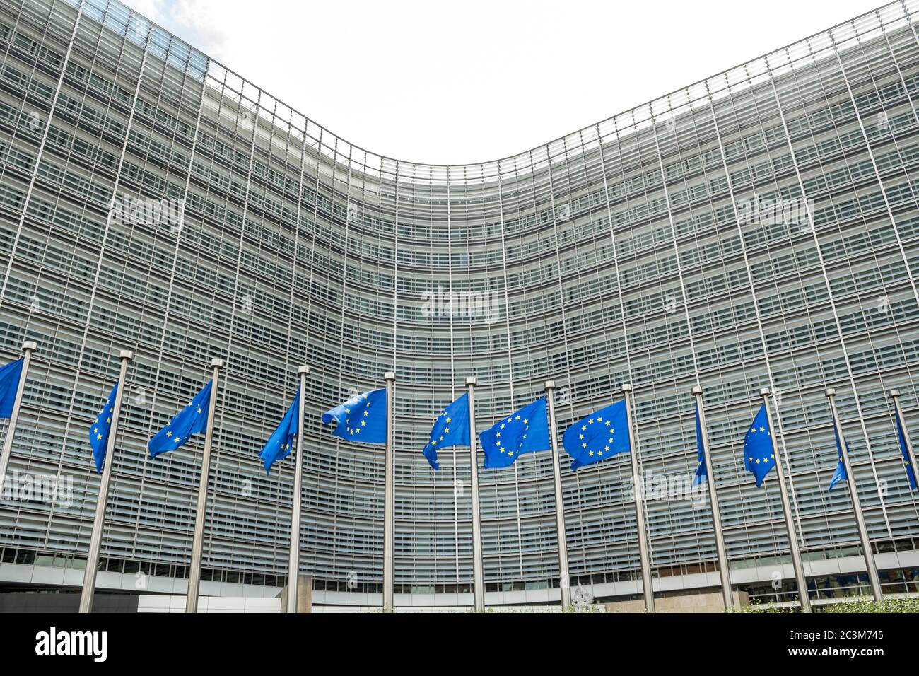 Brussels, BELGIUM : European Commission Headquarters building in ...