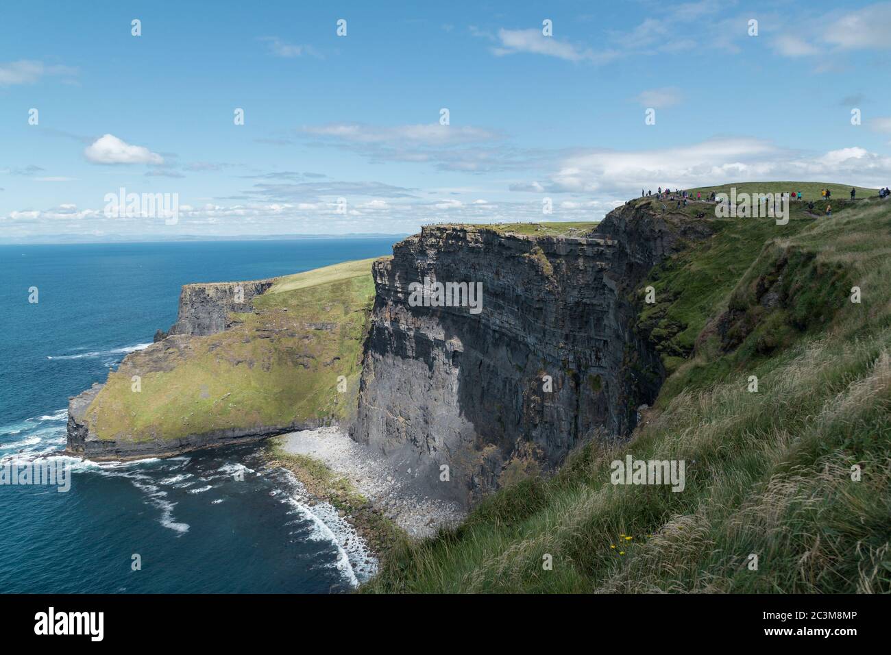 View of the world famous Cliffs of Moher in county Clare Ireland ...