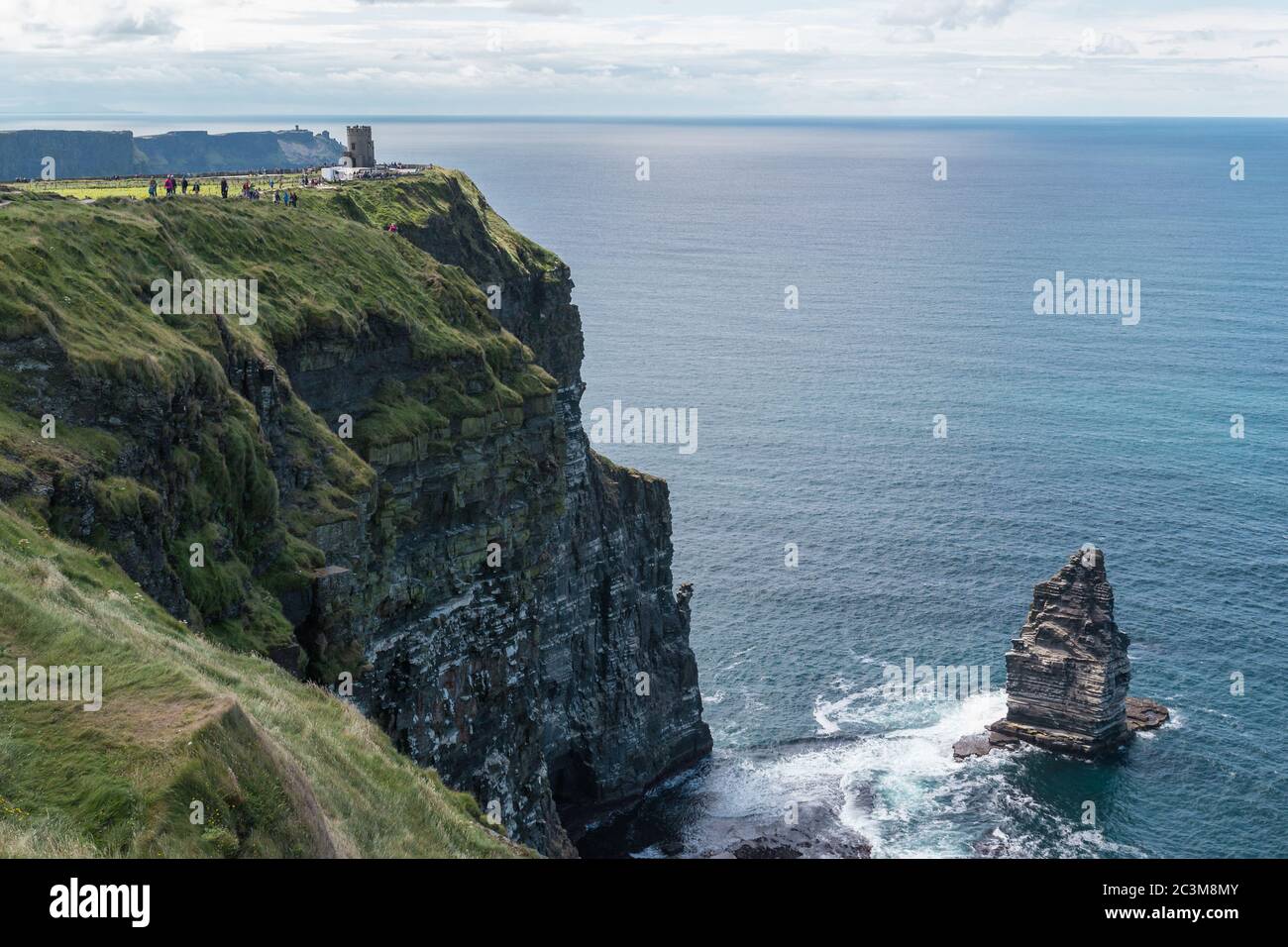 View of the world famous Cliffs of Moher in county Clare Ireland ...