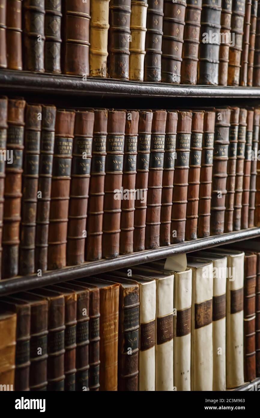 Dublin, Ireland - June 24, 2019: The Long Room interior Of The Old ...