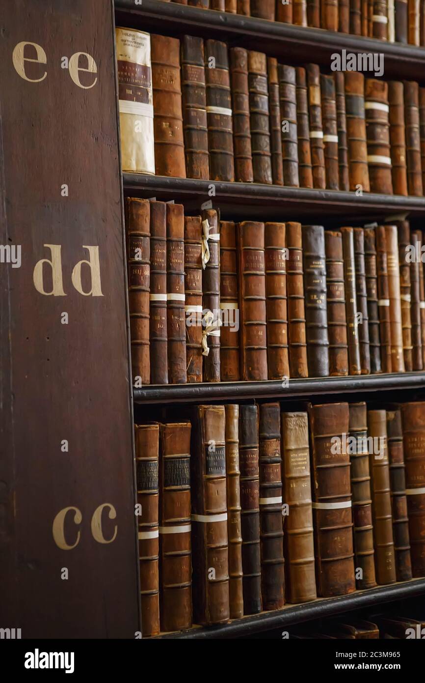 Dublin, Ireland - June 24, 2019: The Long Room interior Of The Old ...