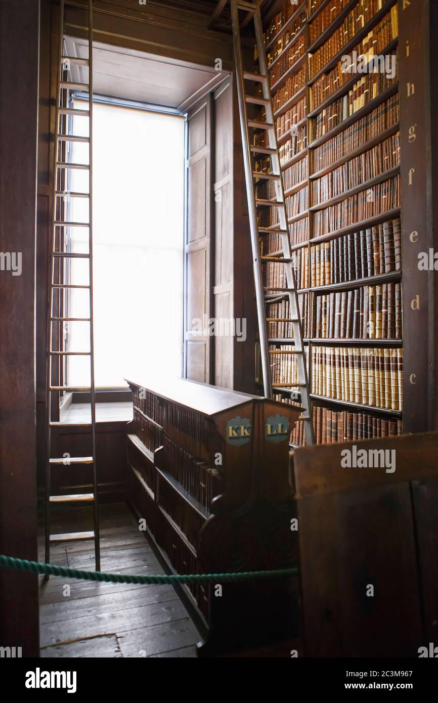 Dublin, Ireland - June 24, 2019: The Long Room interior Of The Old ...