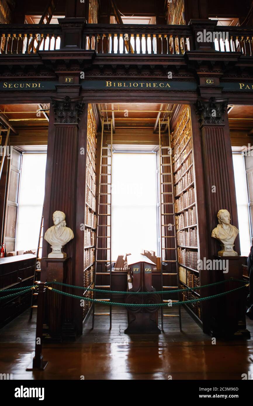 Dublin, Ireland - June 24, 2019: The Long Room interior Of The Old ...