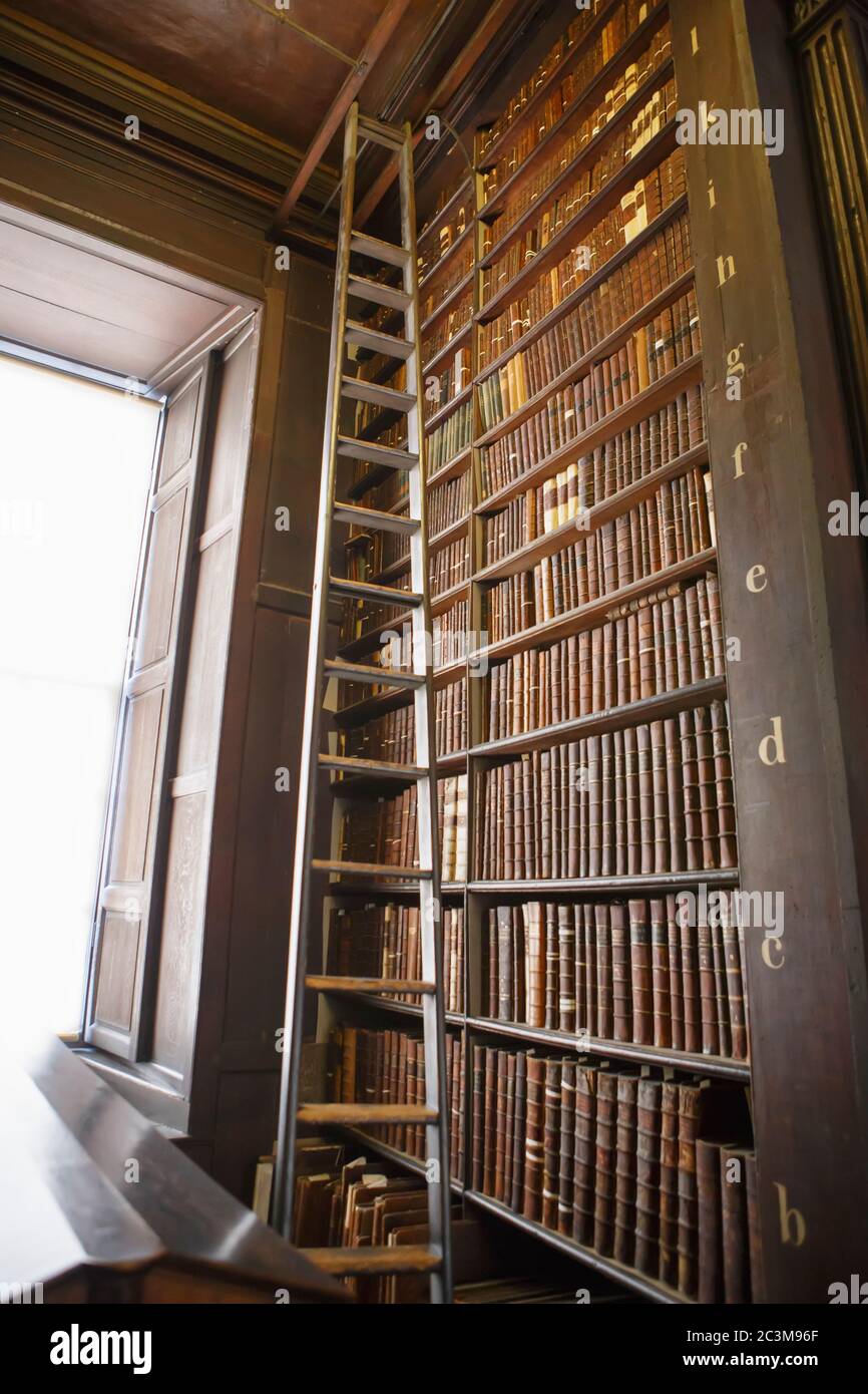 Dublin, Ireland - June 24, 2019: The Long Room interior Of The Old ...