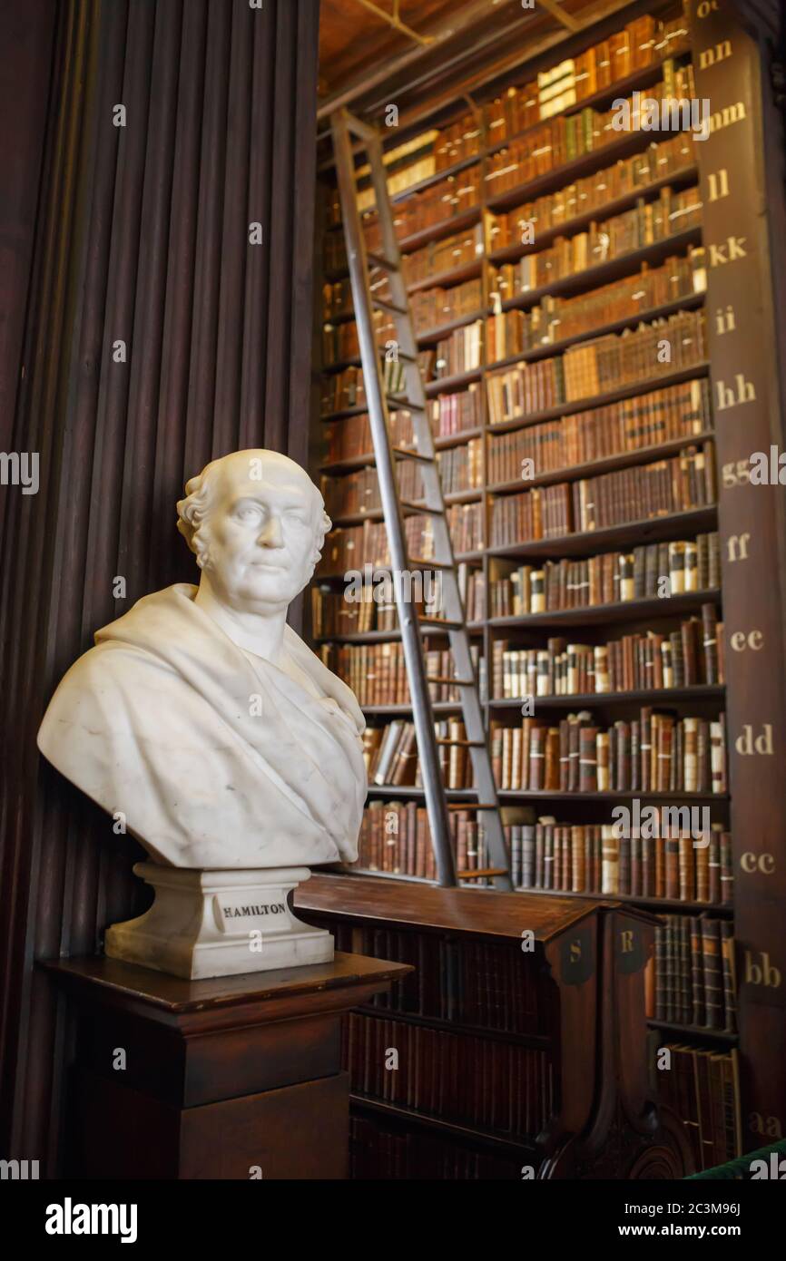 Dublin, Ireland - June 24, 2019: The Long Room interior Of The Old ...