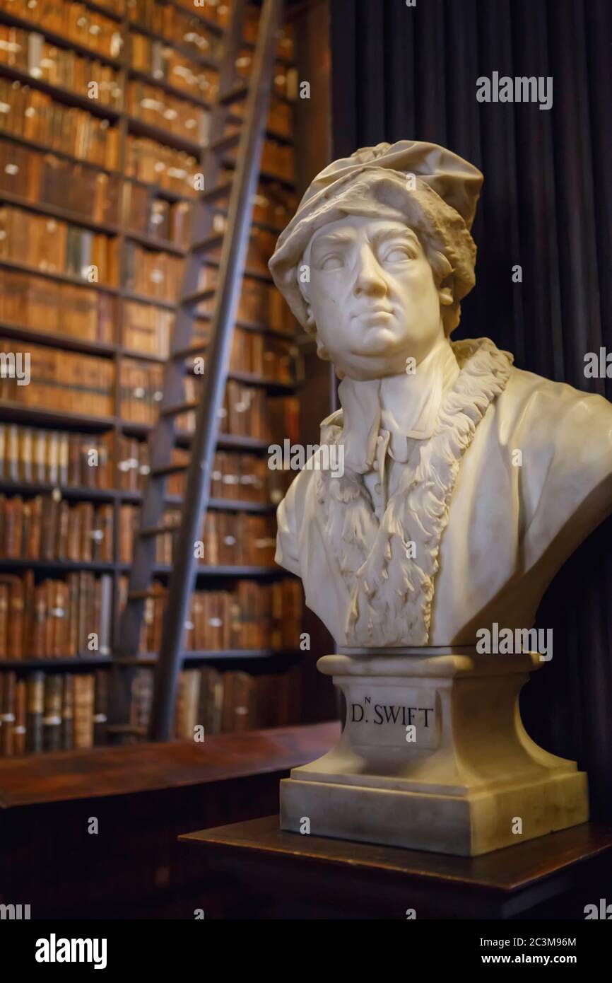 Dublin, Ireland - June 24, 2019: The Long Room interior Of The Old ...