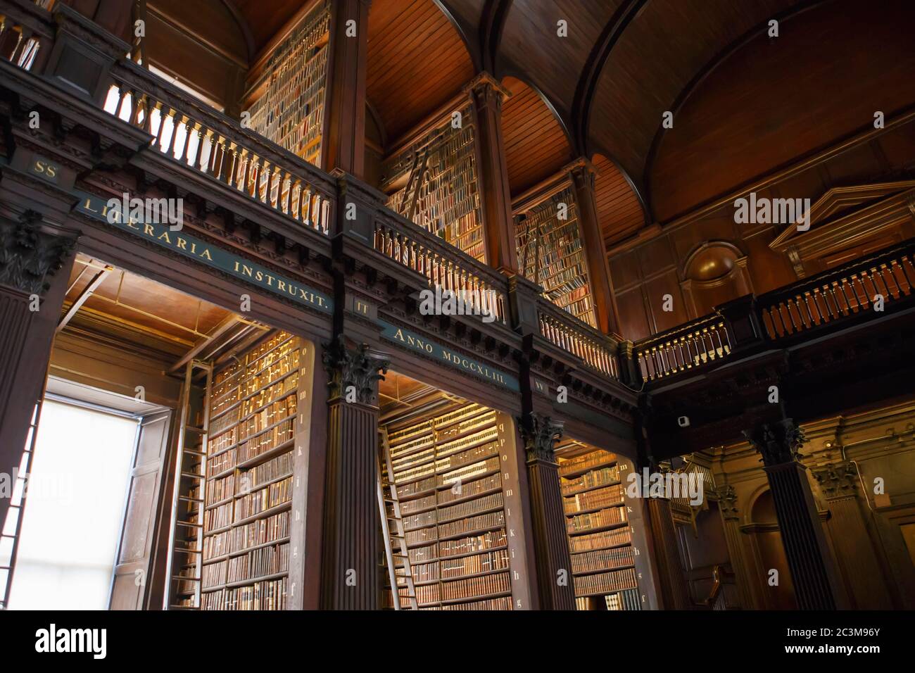 Dublin, Ireland - June 24, 2019: The Long Room interior Of The Old ...