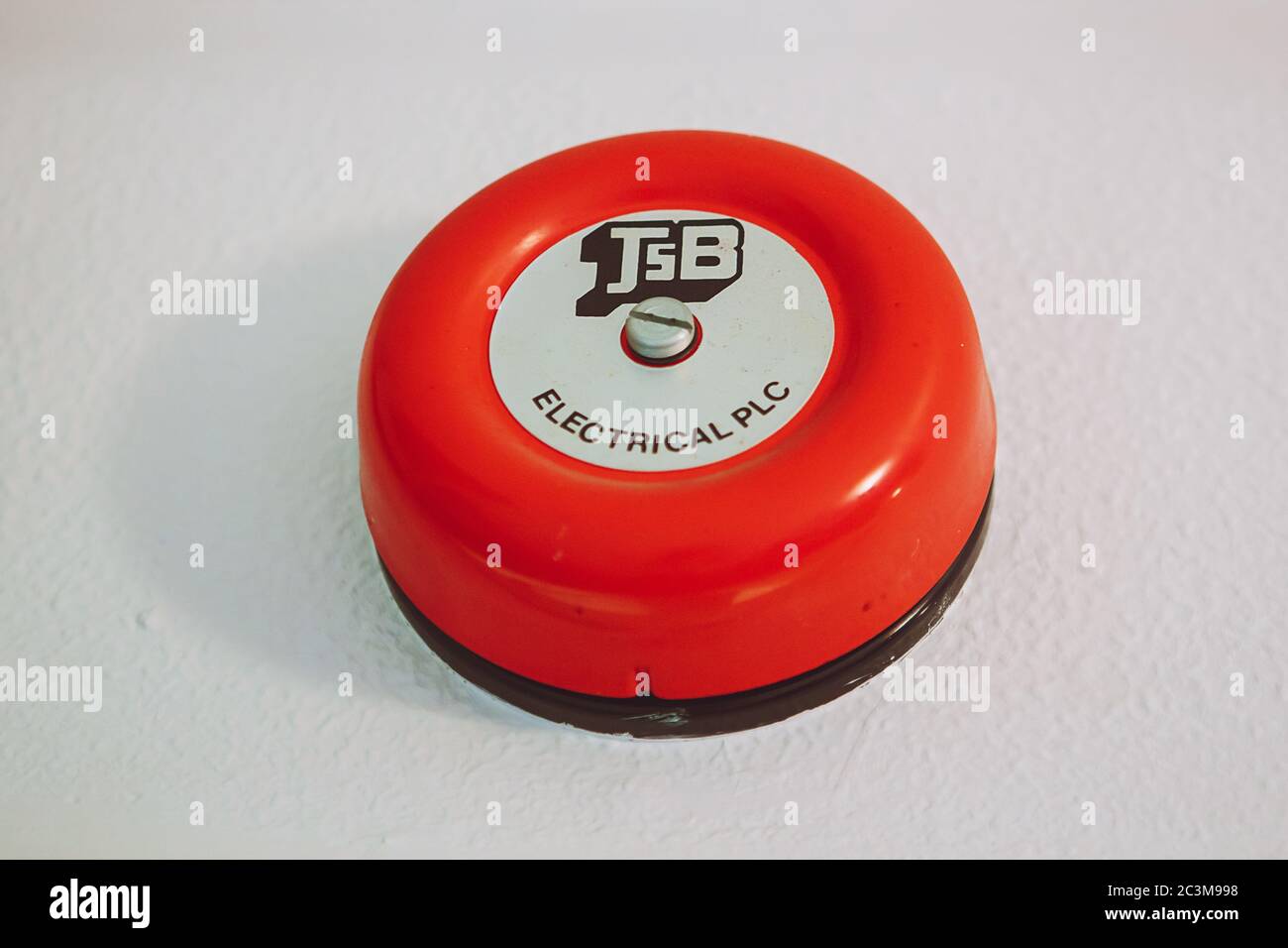 London - Luton, United Kingdom - August 18, 2017: Retro Fire Alarm Bell ...