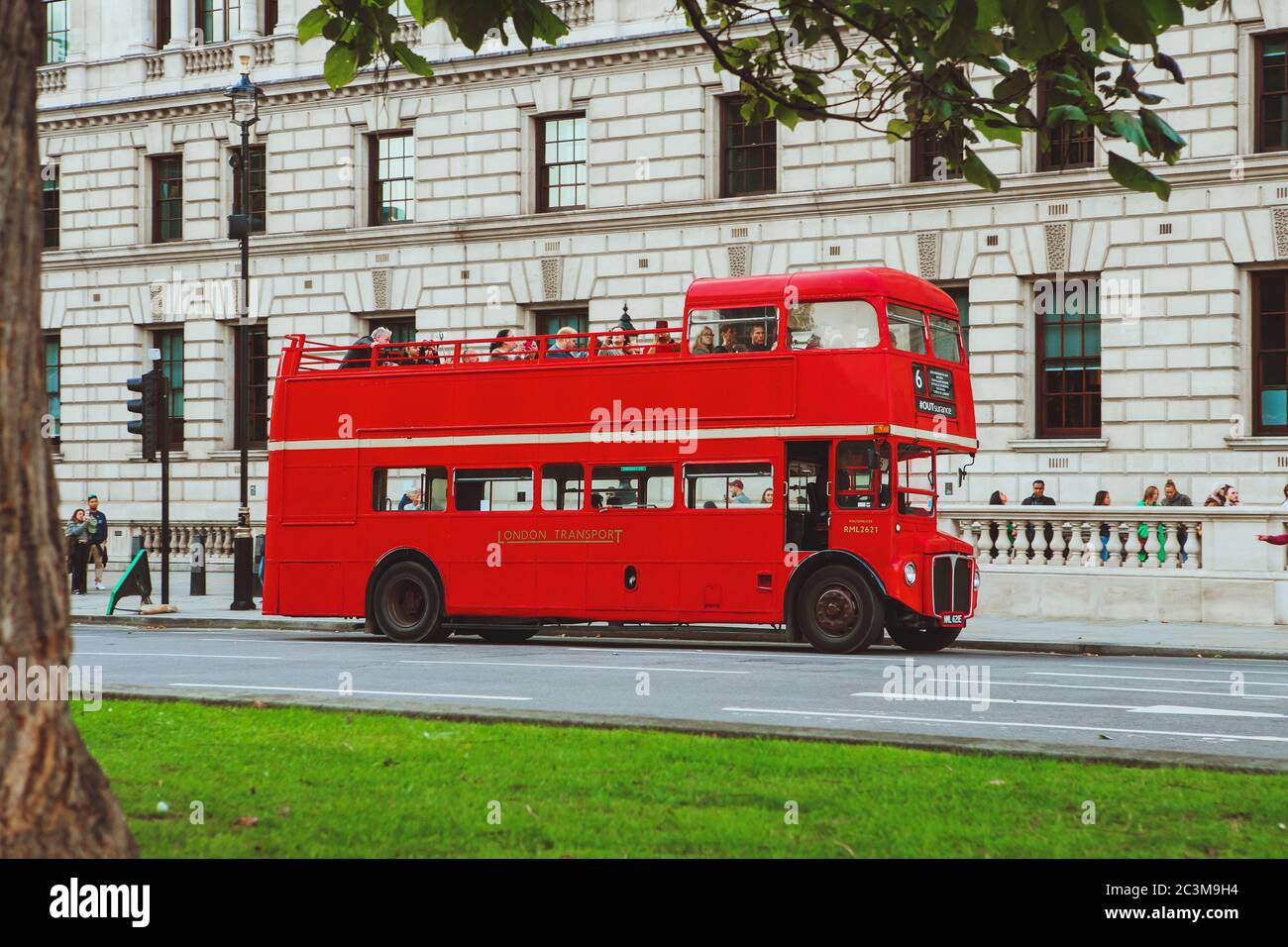 LONDON - AUGUST 19, 2017: Red London Buses in London, the UK. Red ...