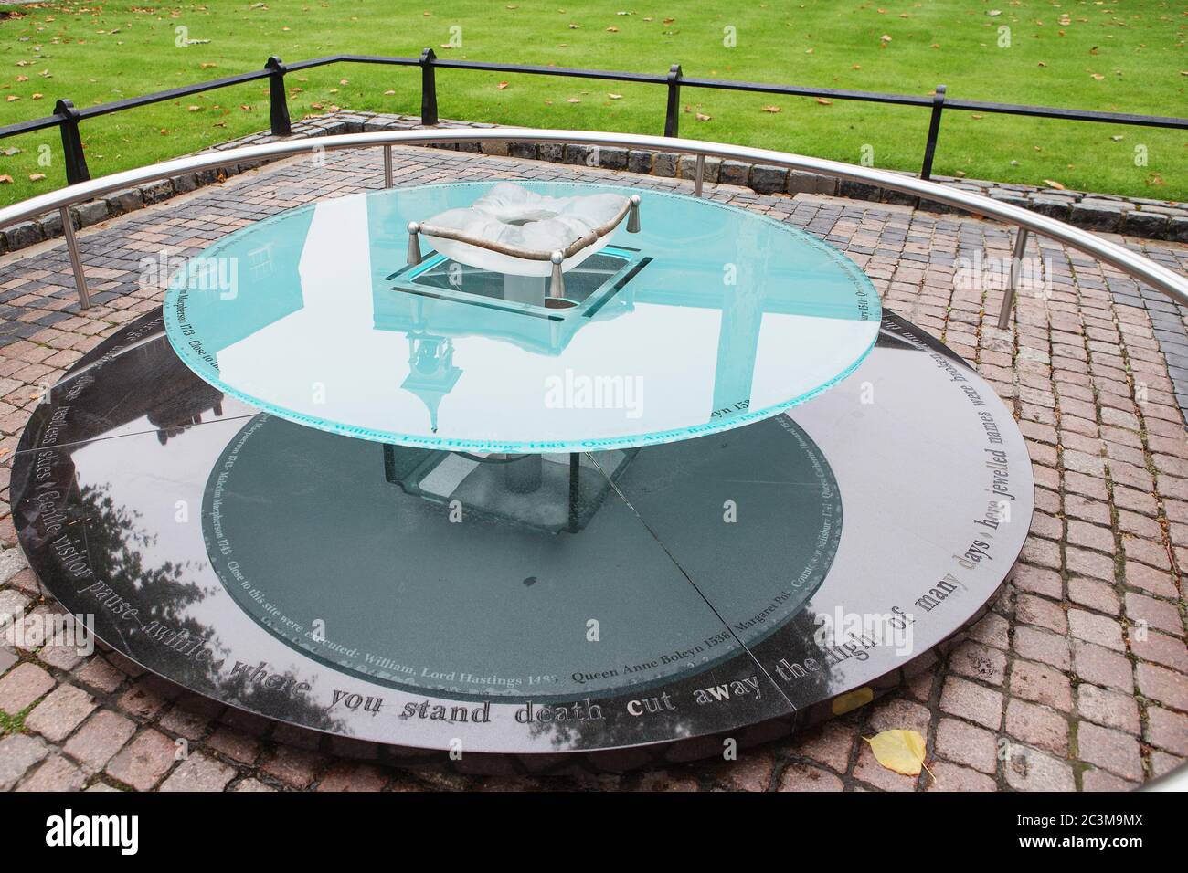 LONDON, UK - August 21, 2017: The Tower Green memorial inside the Tower ...
