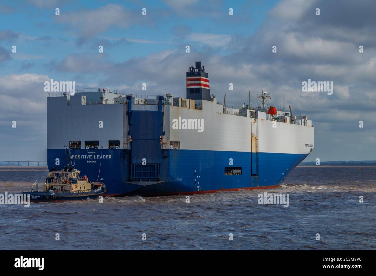 Positive Leader heading to Portbury docks Stock Photo - Alamy