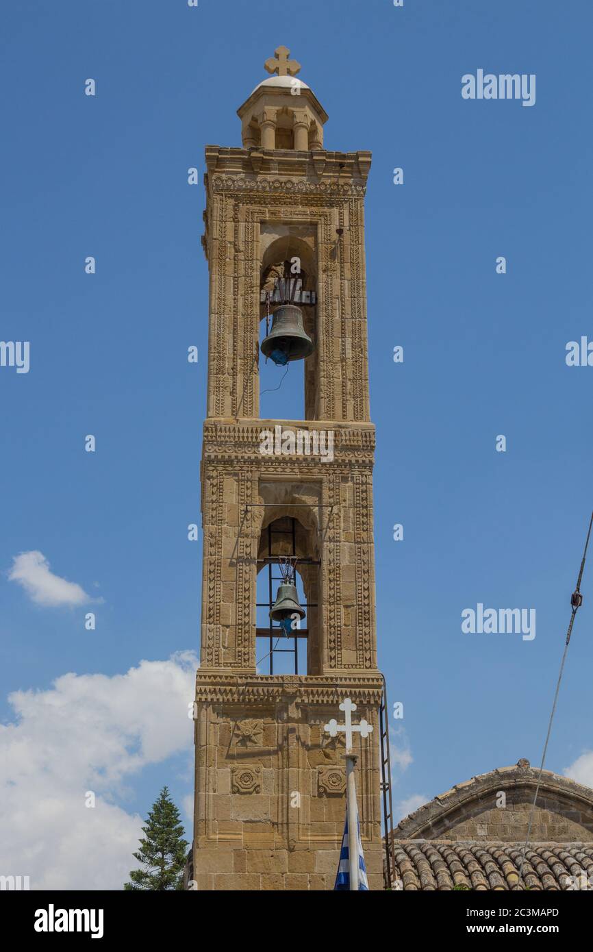 Bell tower of the ancient church in Nicosia, Cyprus Stock Photo - Alamy