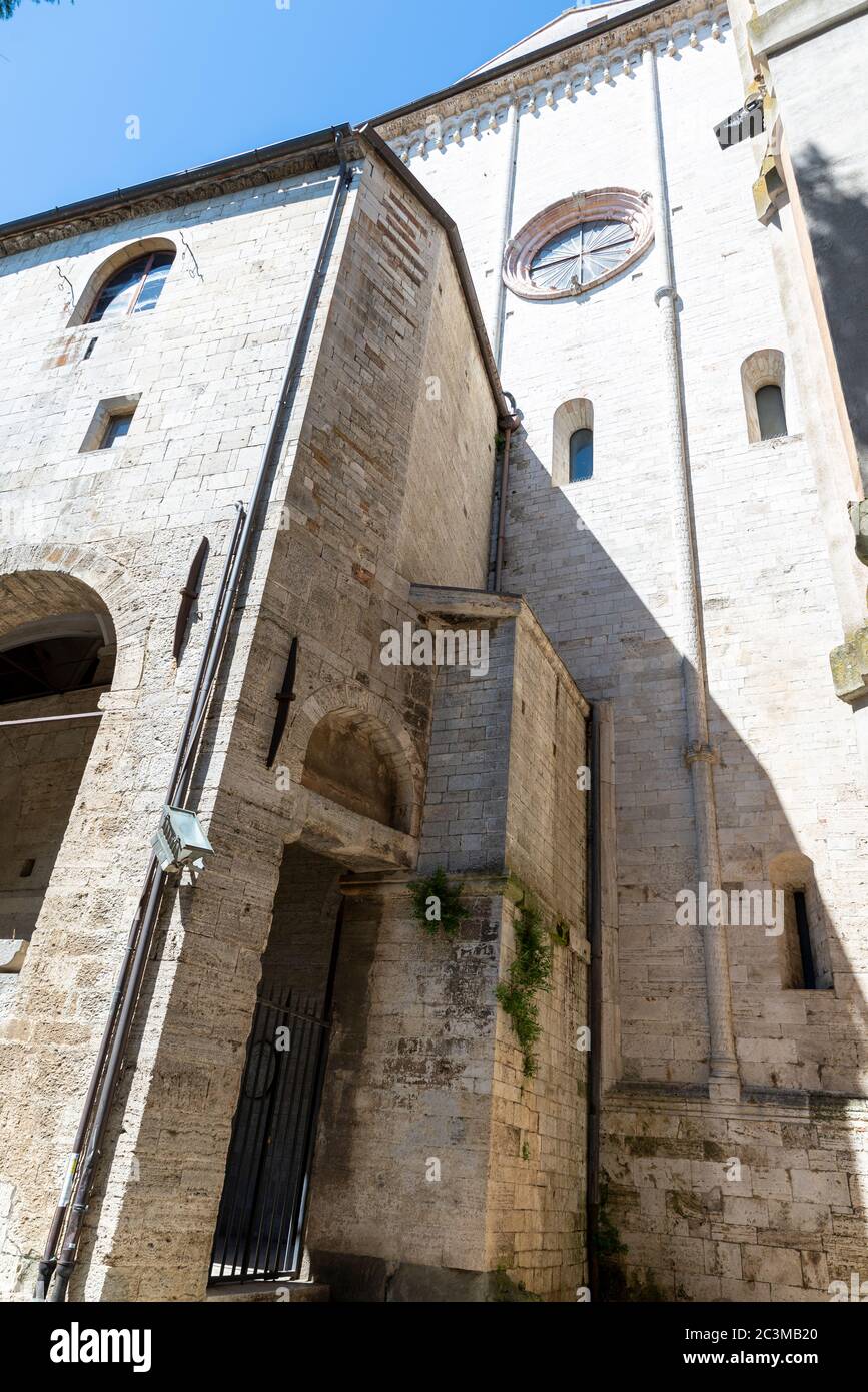 todi,italy june 20 2020 :architecture of the buildings in the village ...
