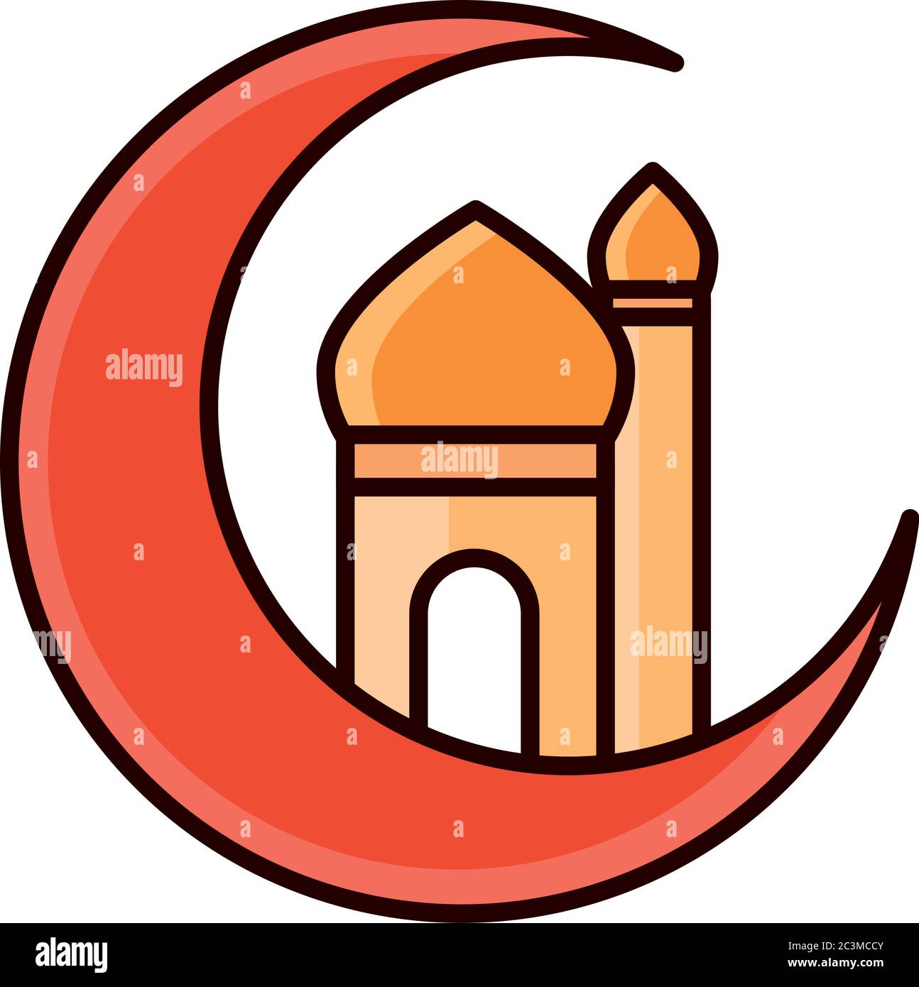 Moon temple Stock Vector Images - Alamy