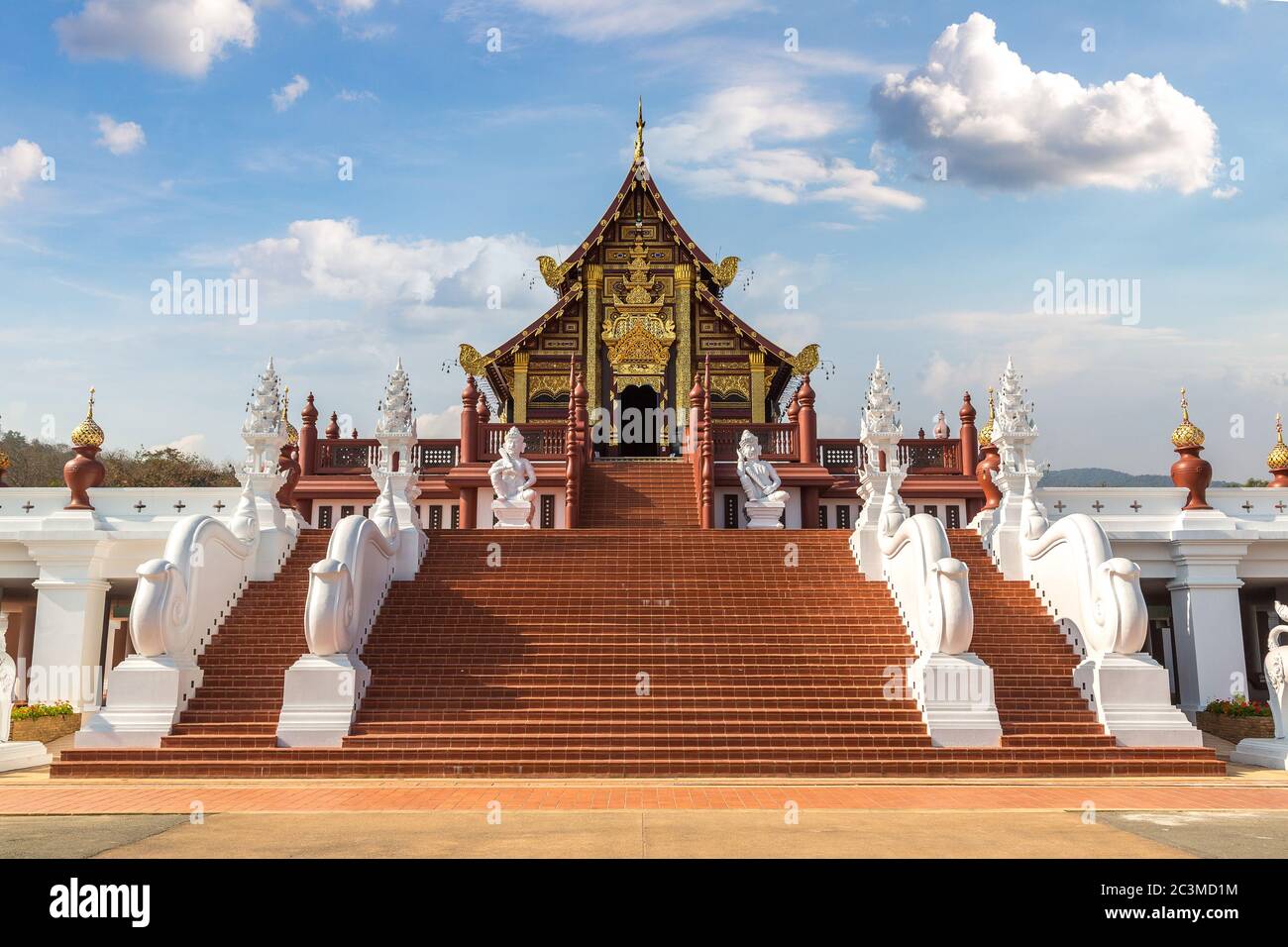 The Royal Ratchaphruek Park in Chiang Mai, Thailand in a summer day ...