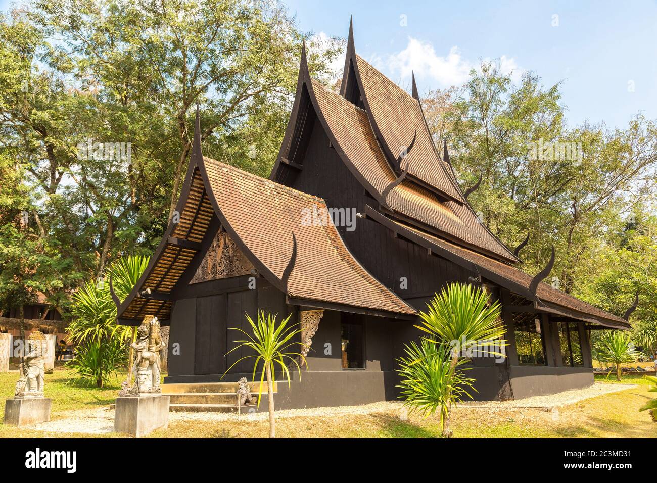 CHIANG RAI, THAILAND - MARCH 29, 2018: Baan Dam Museum (Black Temple ...