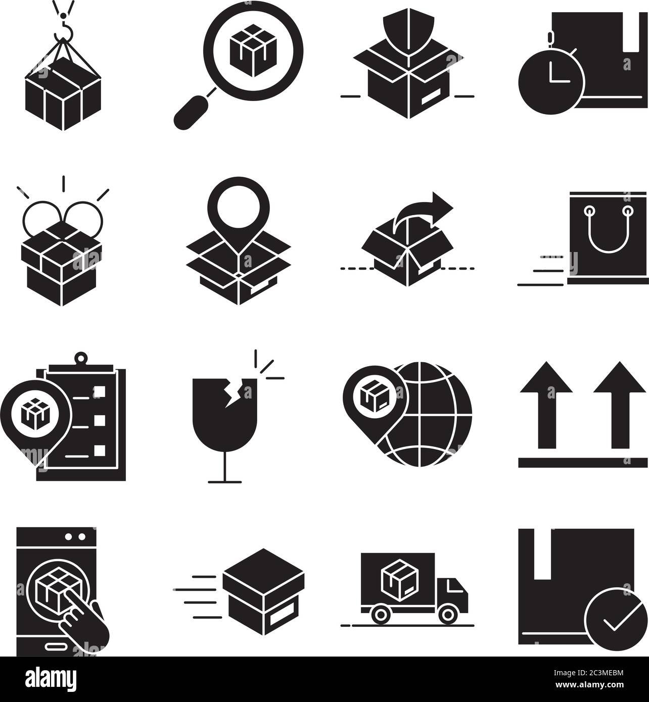 delivery packaging, cargo distribution, logistic shipment of goods ...