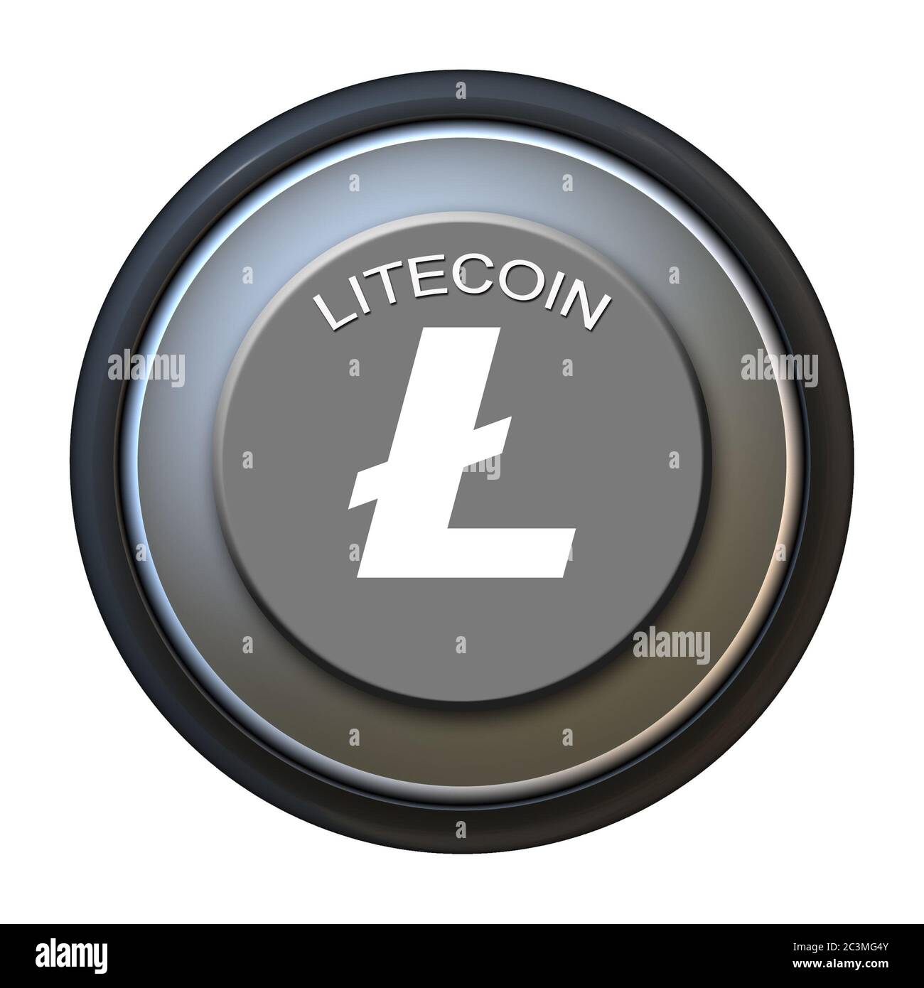 Litecoin cryptocurrency symbol isolated Stock Photo - Alamy