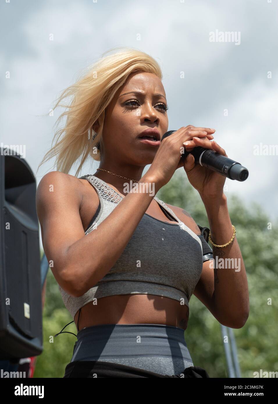 Imarn Ayton, activist leader of the UK Black Lives Matter movement ...