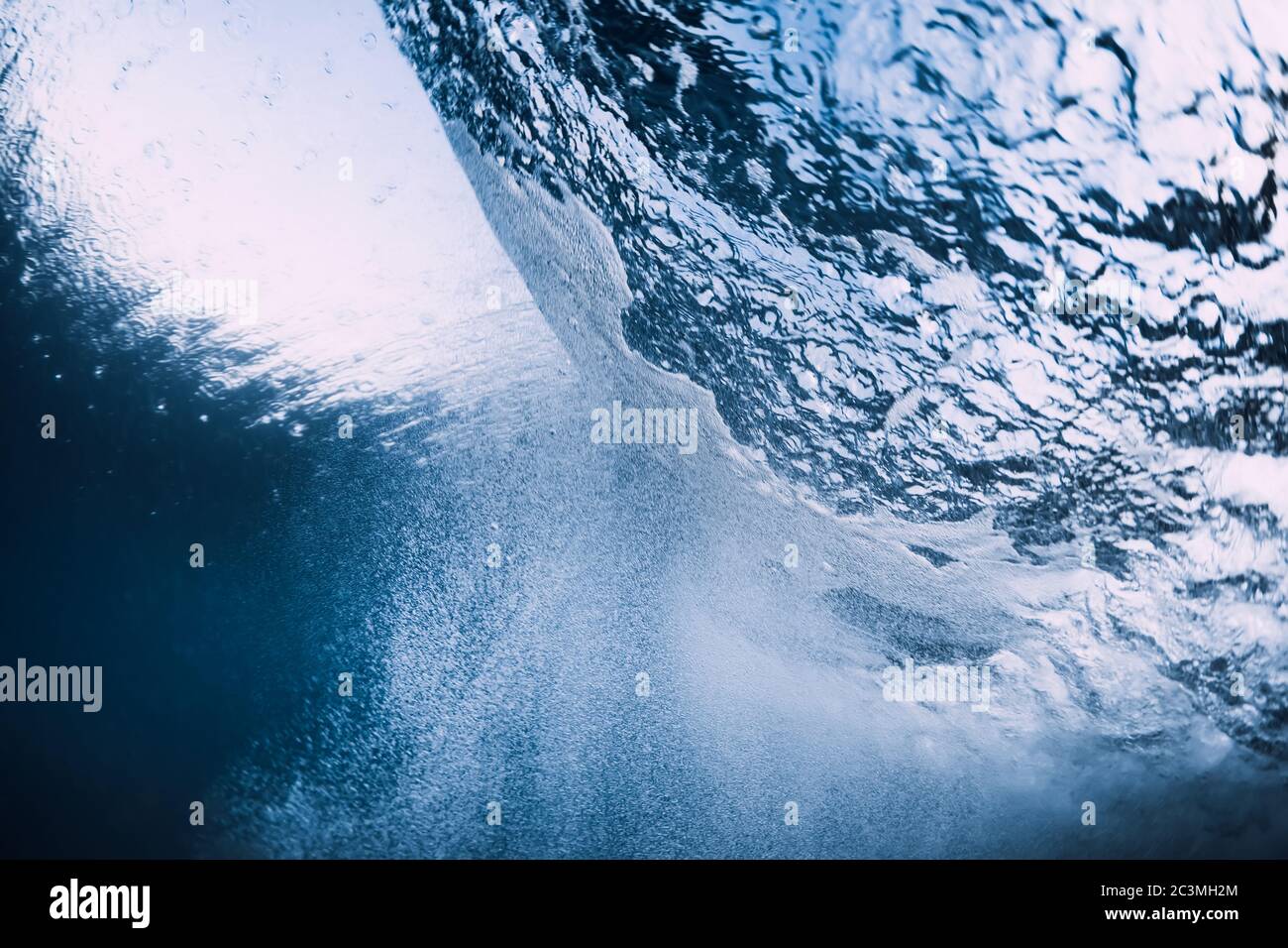 Ocean wave with vortex in underwater. Sea underwater Stock Photo - Alamy