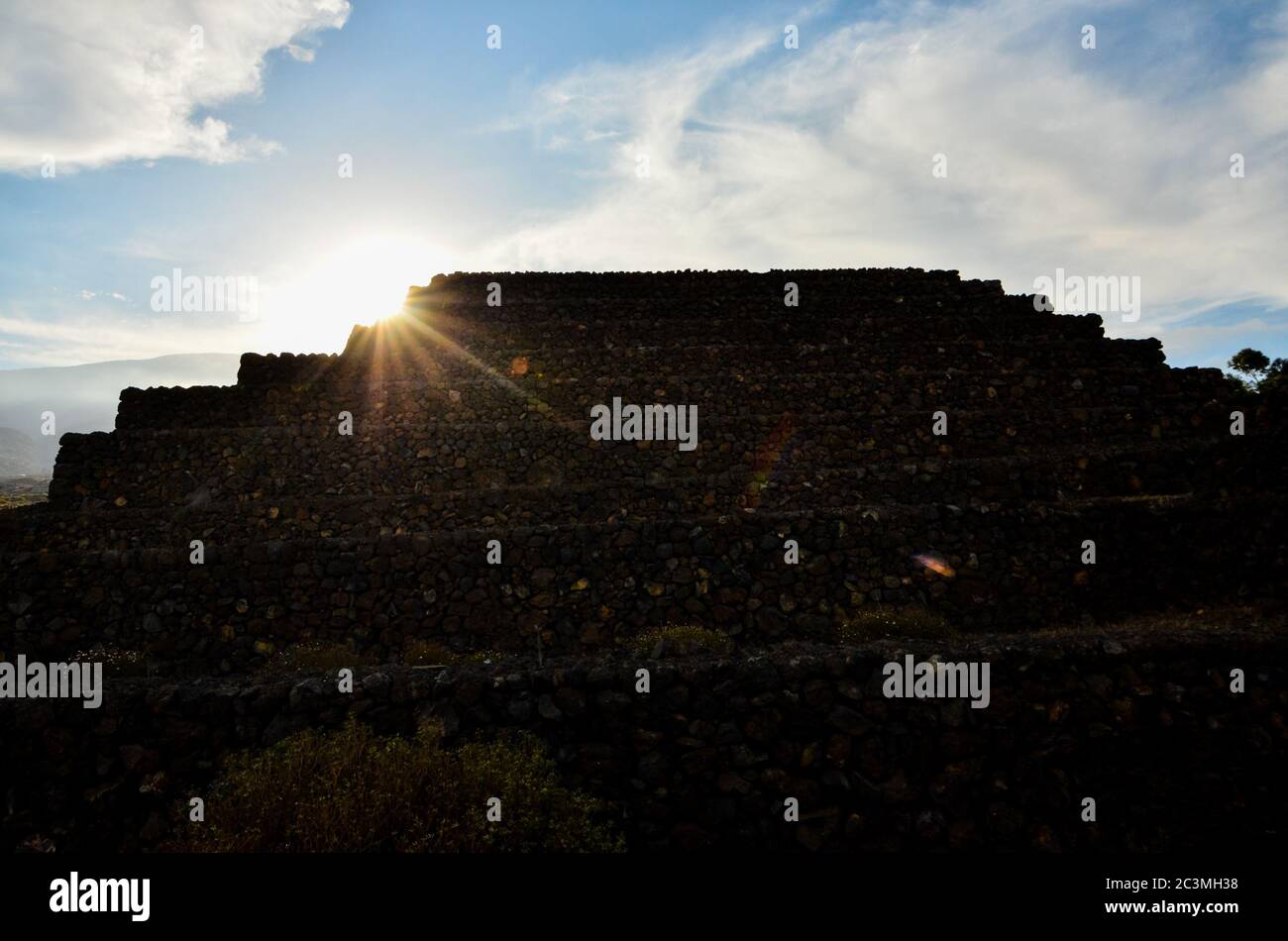 Ancient Guanche Guimar Pyramids in Tenerife Island Stock Photo - Alamy