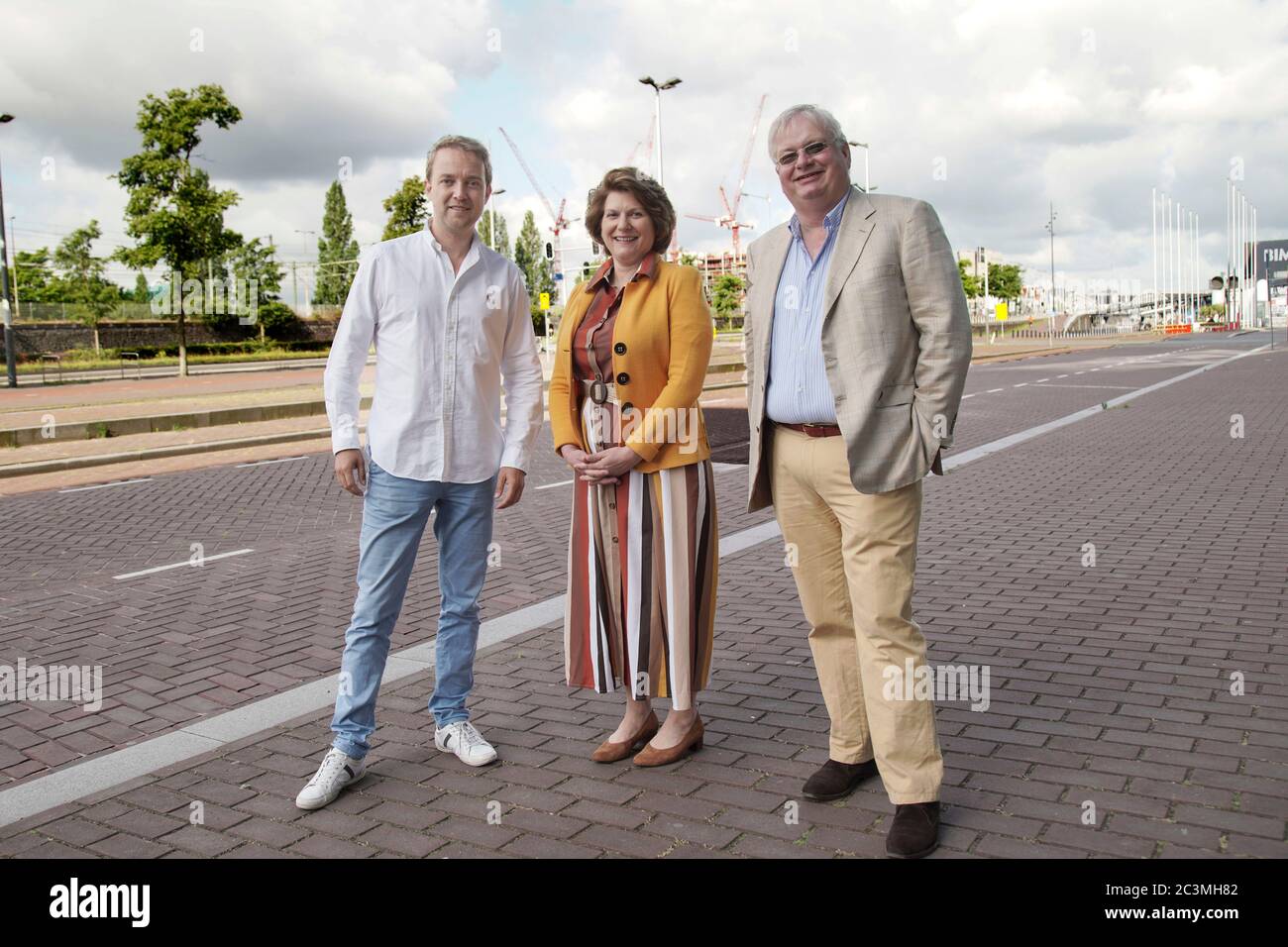 AMSTERDAM, NETHERLANDS - JUNE 21: Executive Committee of Forum van ...