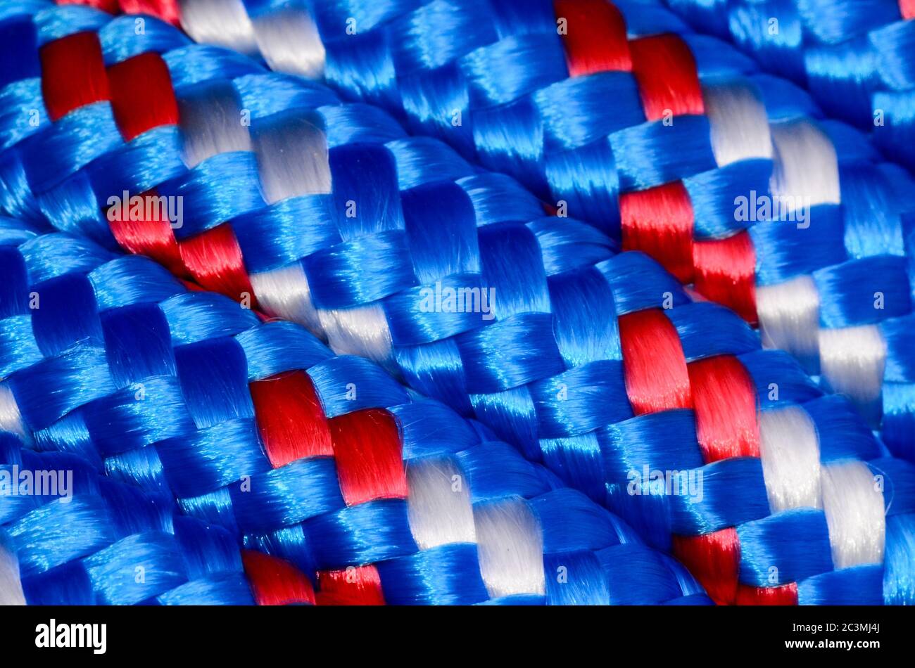 Background Texture Of The Blue Braided Rope Stock Photo - Alamy