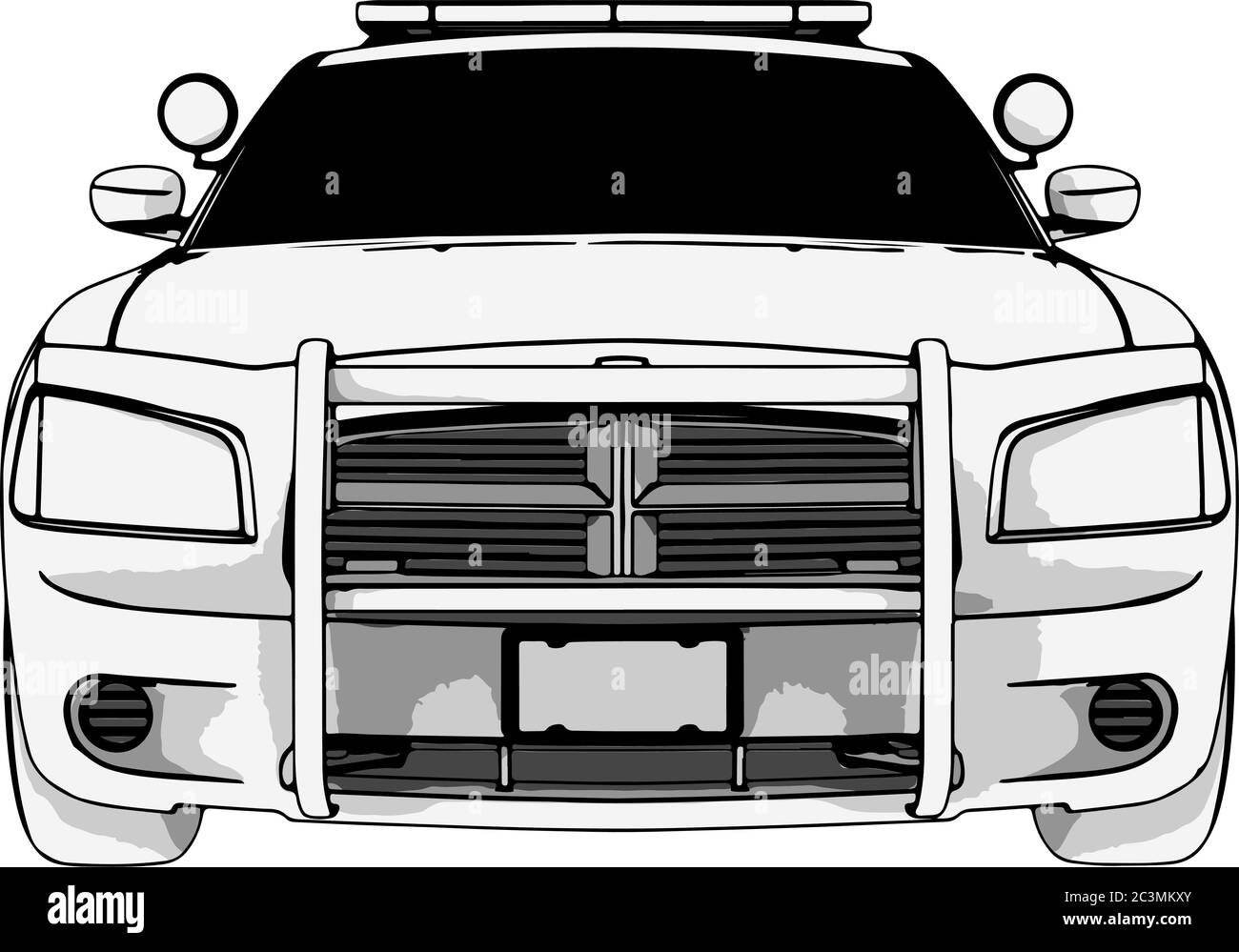police car vector Stock Vector Image & Art - Alamy
