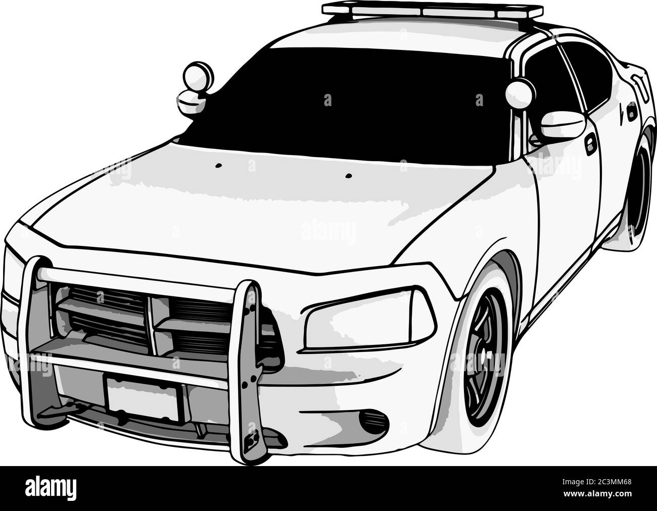 police car vector Stock Vector Image & Art - Alamy