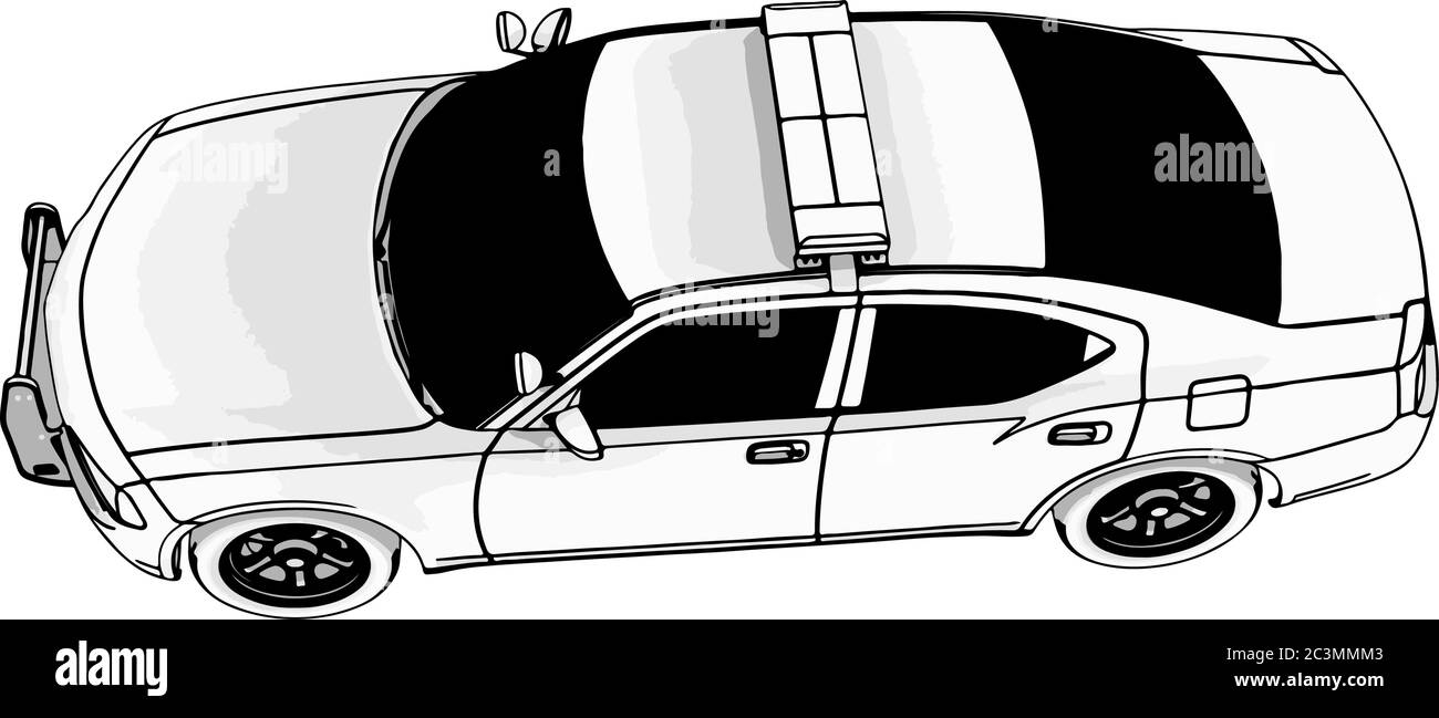 Police Car Outline Side
