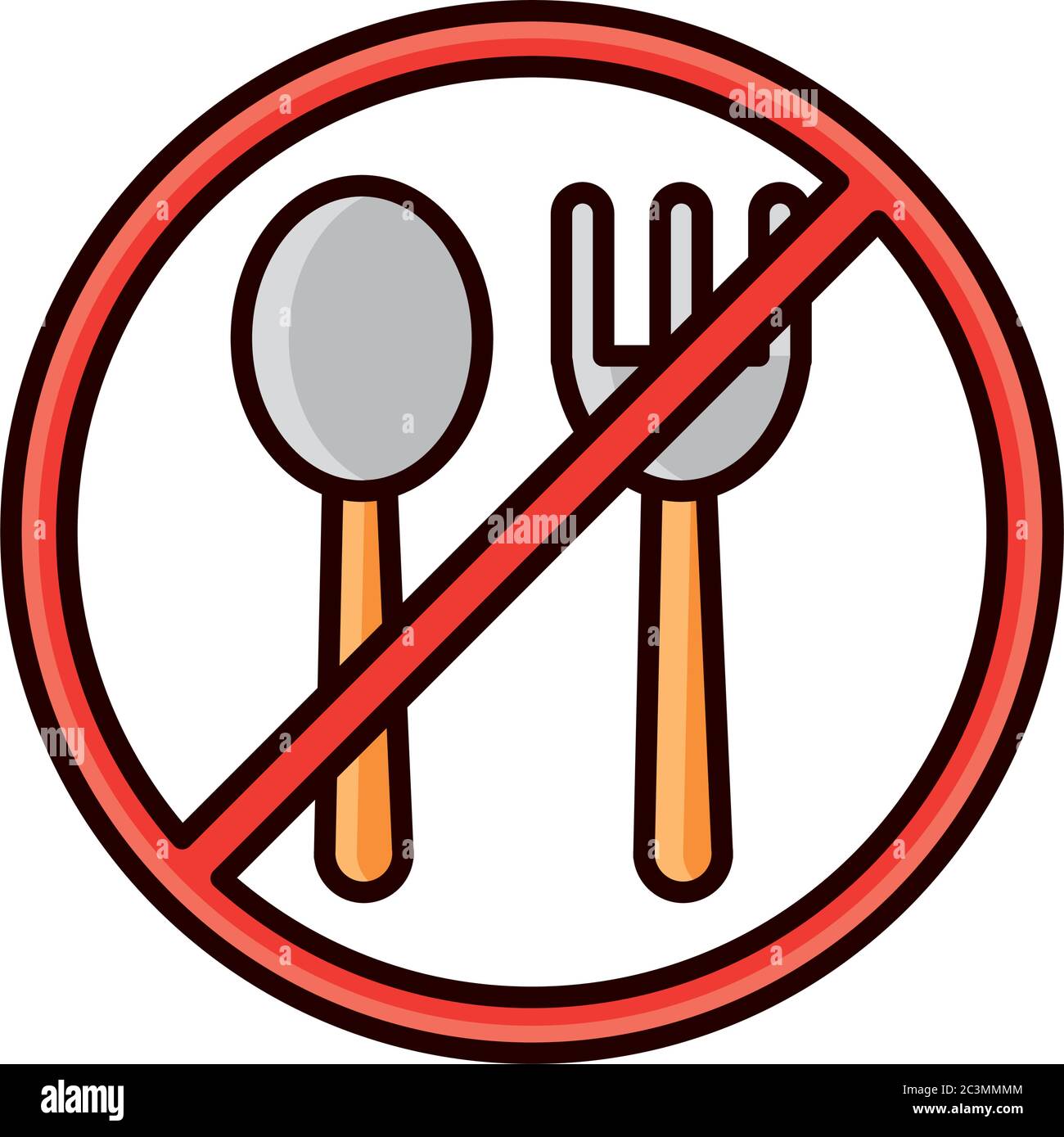 Stop sign fork Stock Vector Images - Alamy