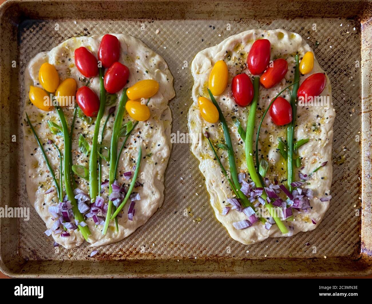 Focaccia bread art hi-res stock photography and images - Alamy